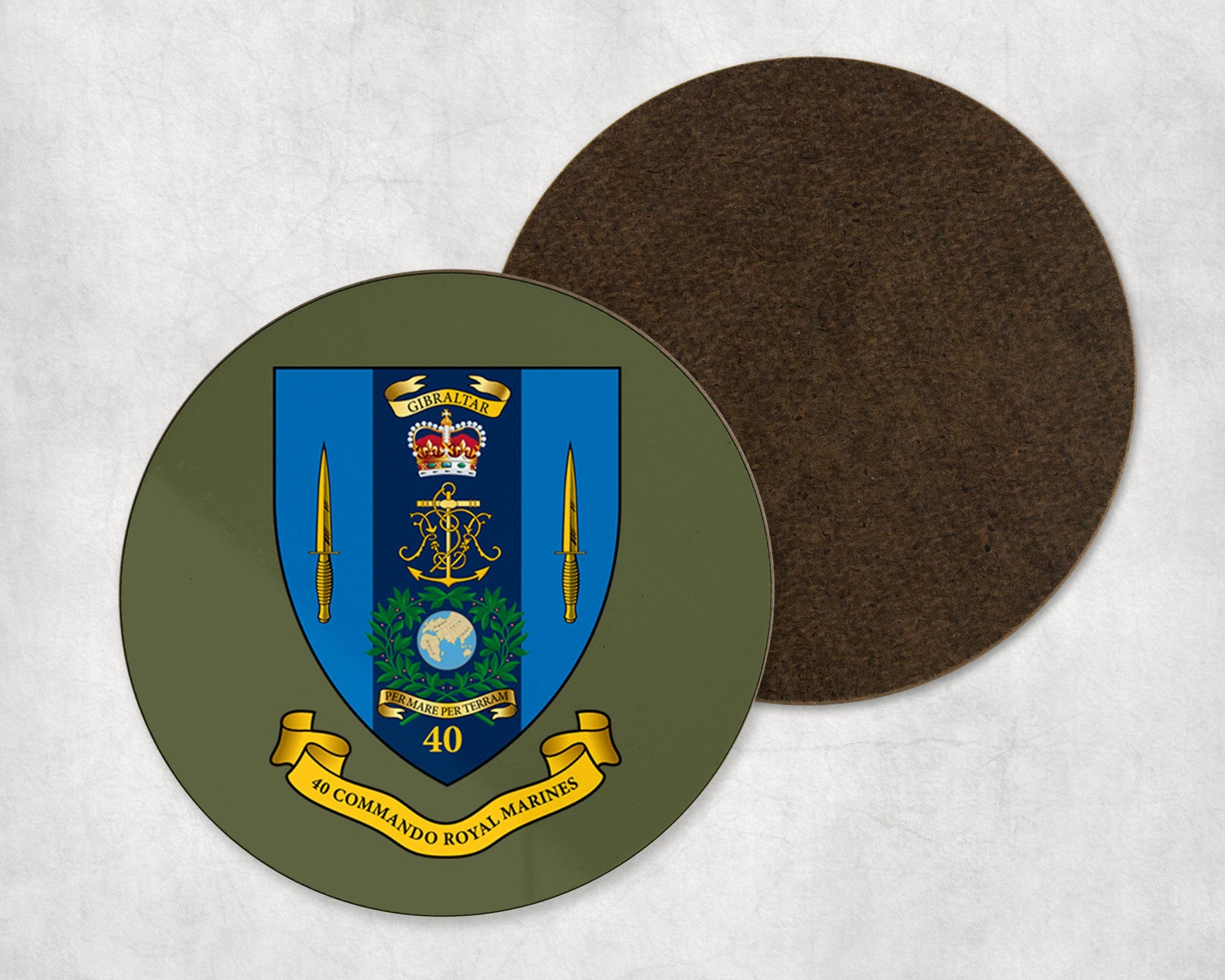 40 Commando RM - Round Coaster – The Crafty Black Dog