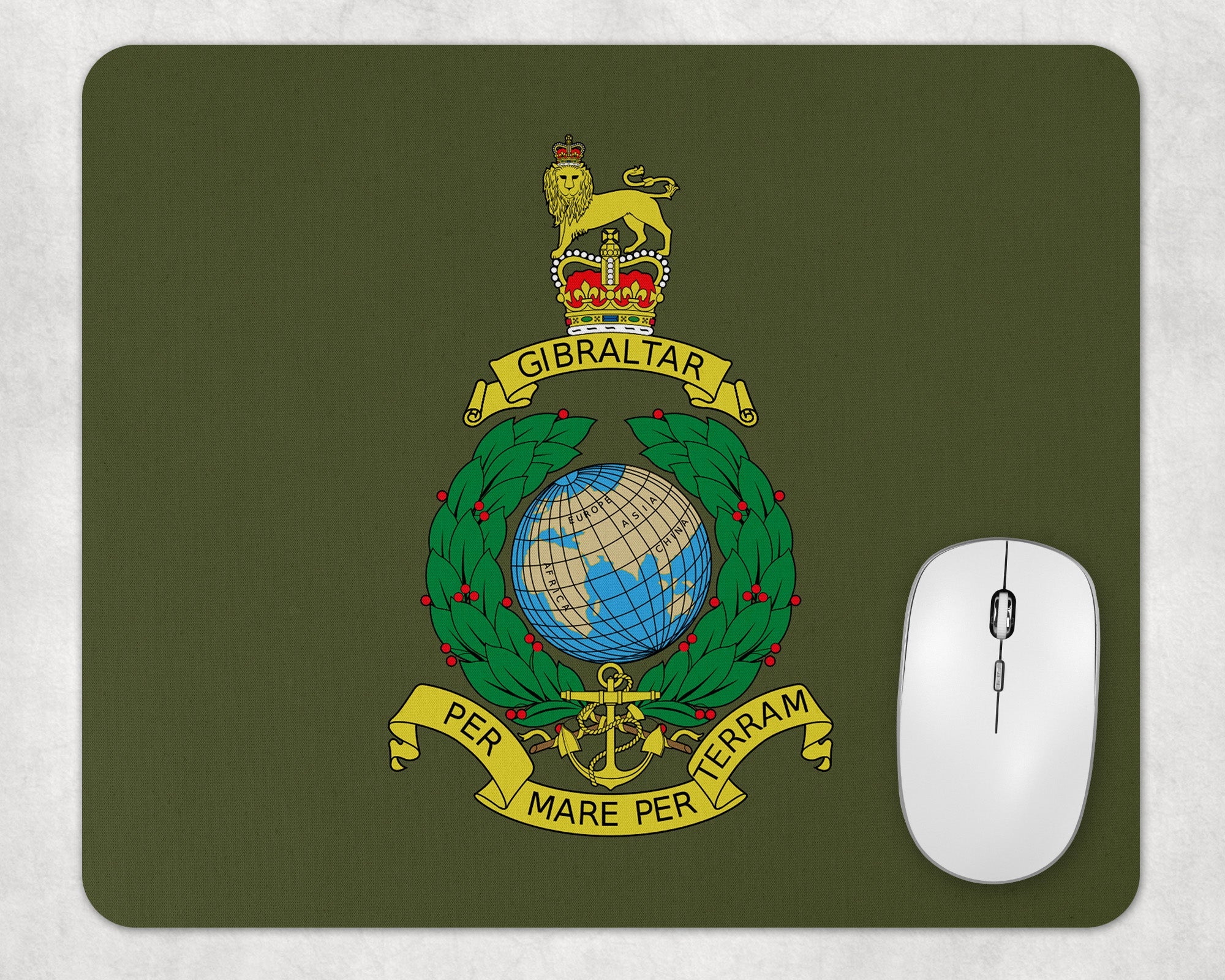 Royal Marines Corps Crest - Mouse Mat – The Crafty Black Dog