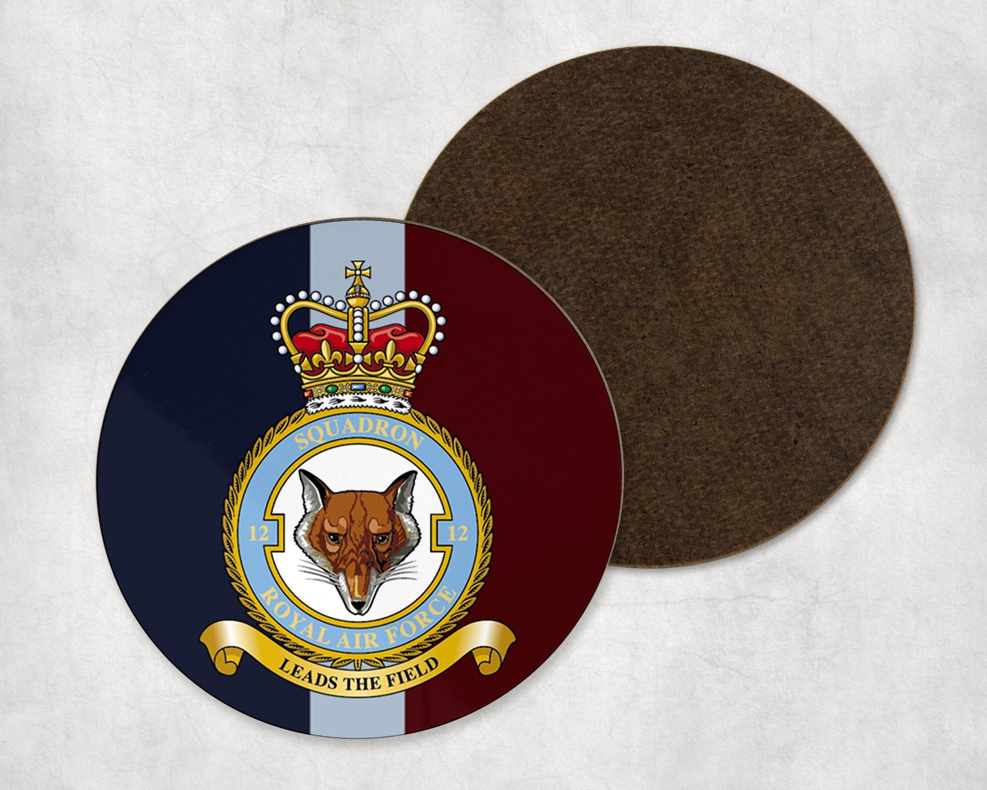 12 Squadron RAF - Round Coaster Set – The Crafty Black Dog