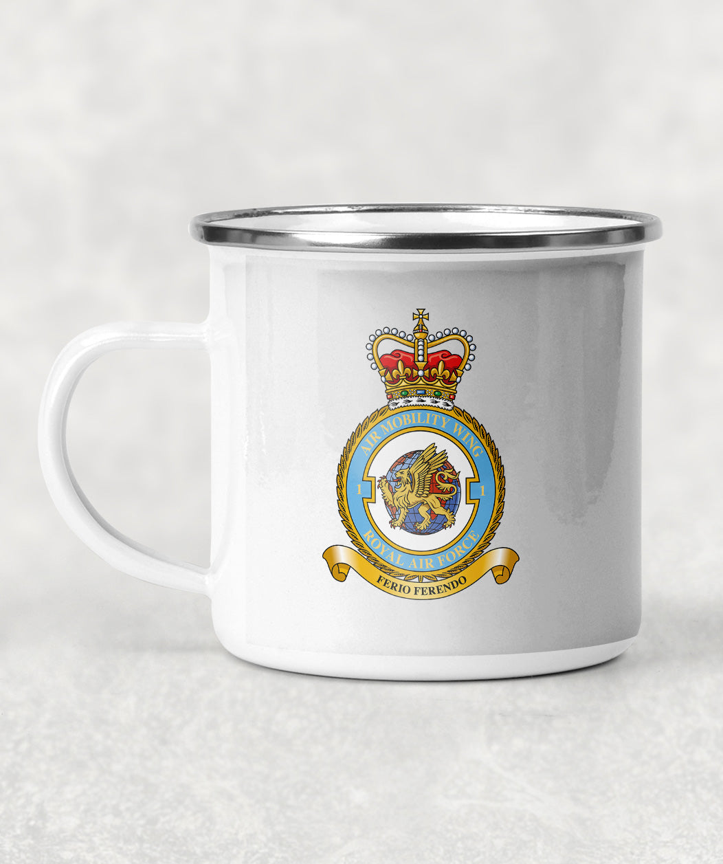 1 Air Mobility Wing RAF - Enamel Mug – The Crafty Black Dog