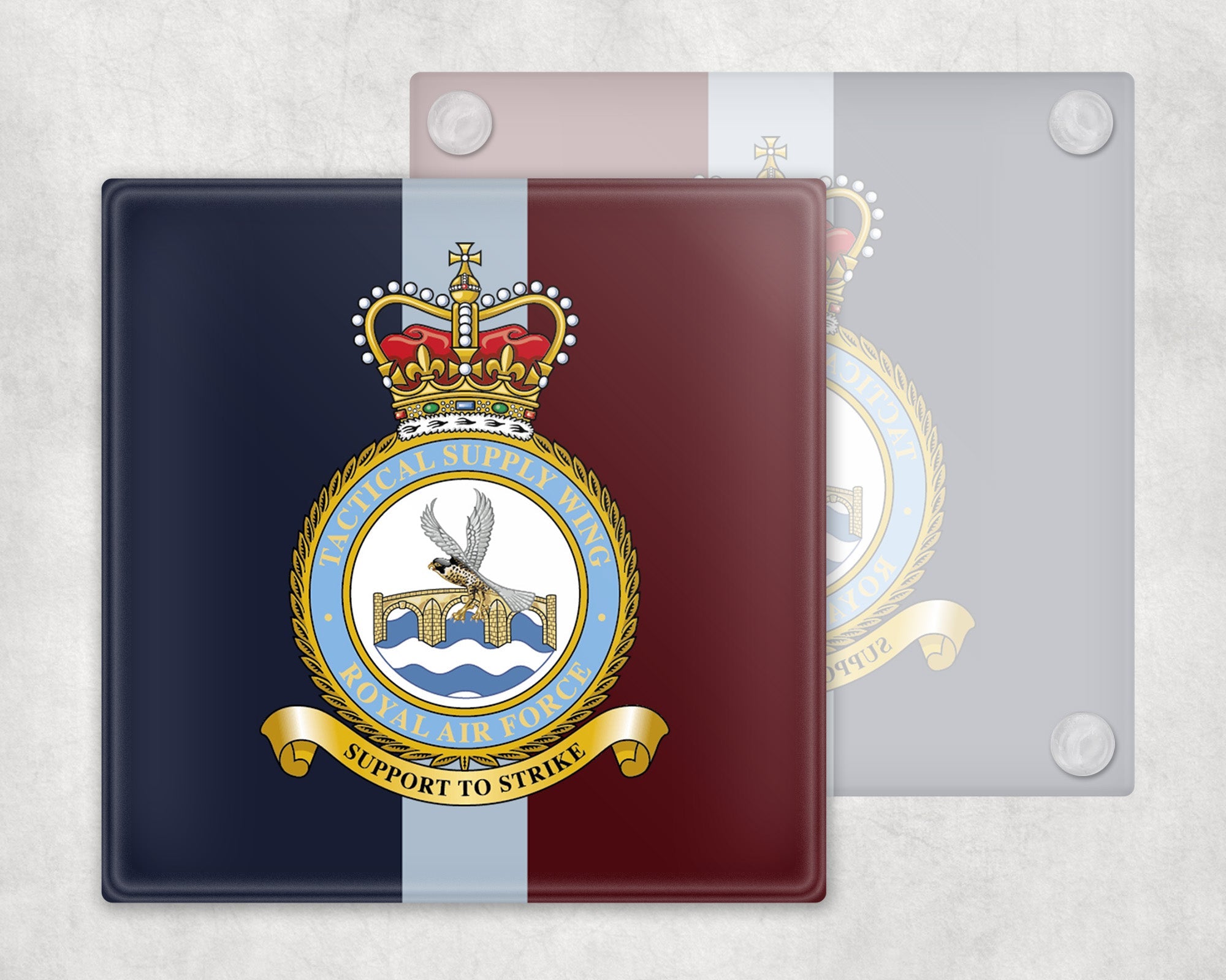 RAF Tactical Supply Wing - Glass Coaster – The Crafty Black Dog
