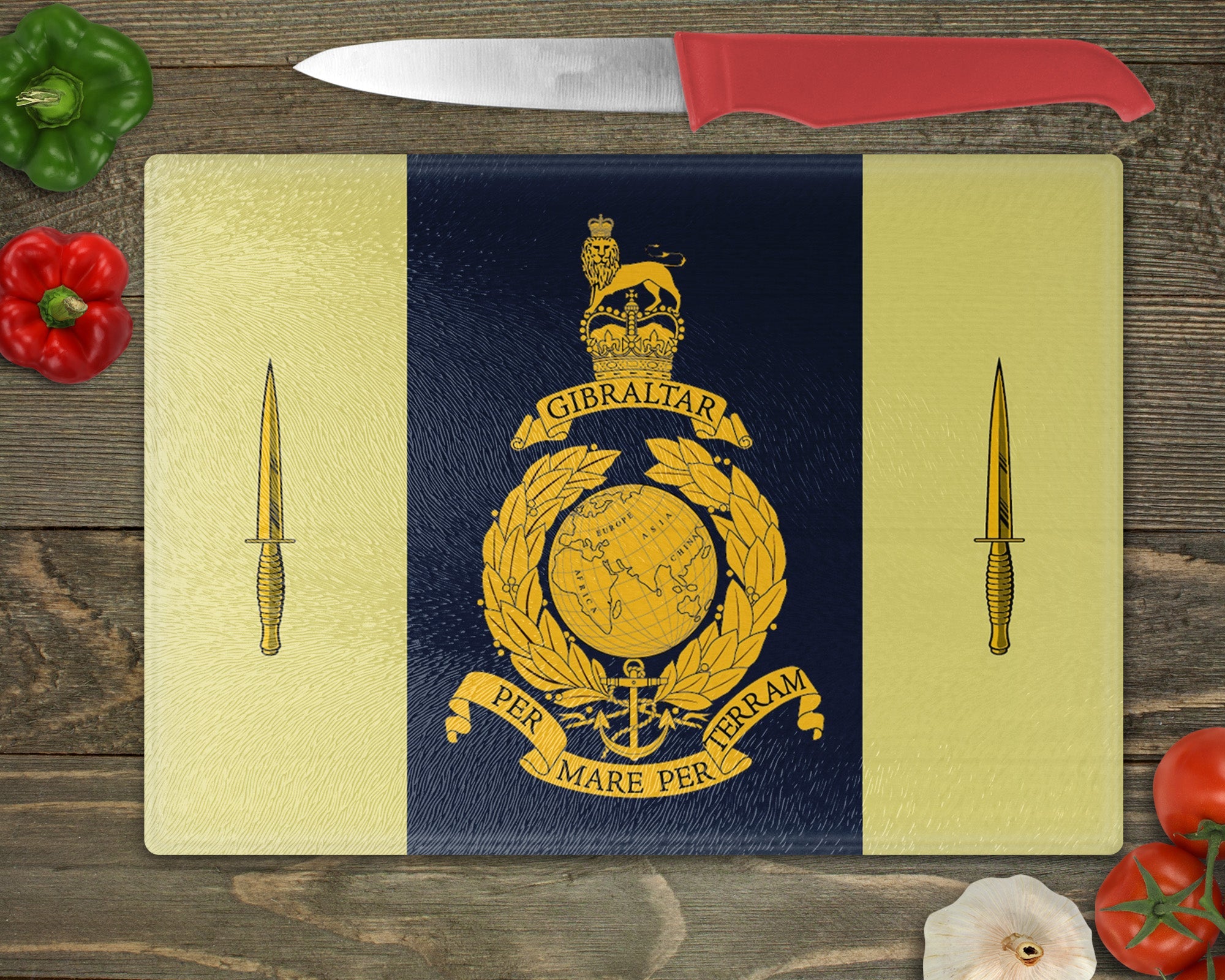 Royal Marines Chopping Board – The Crafty Black Dog