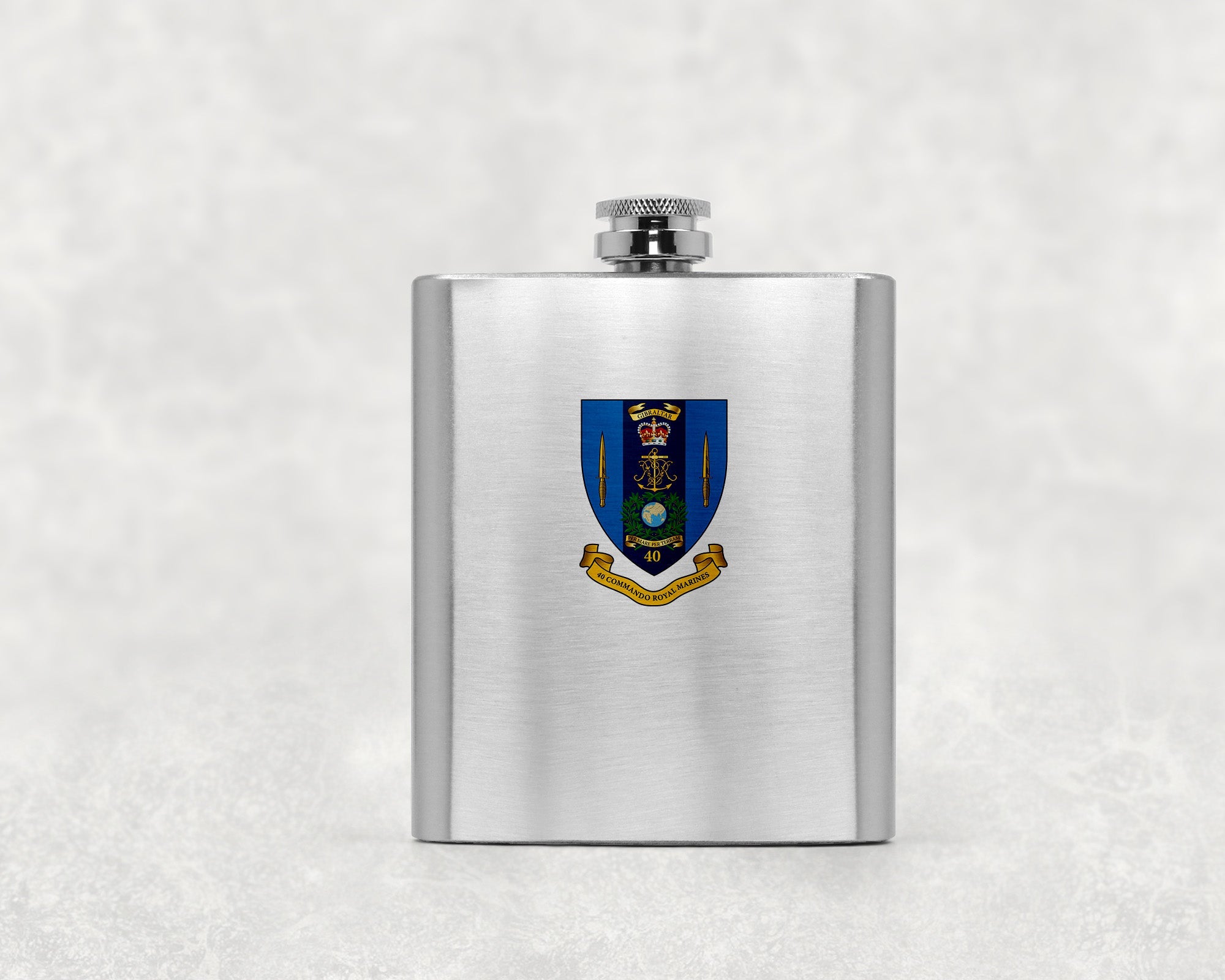 40 Commando RM - HIP FLASK – The Crafty Black Dog