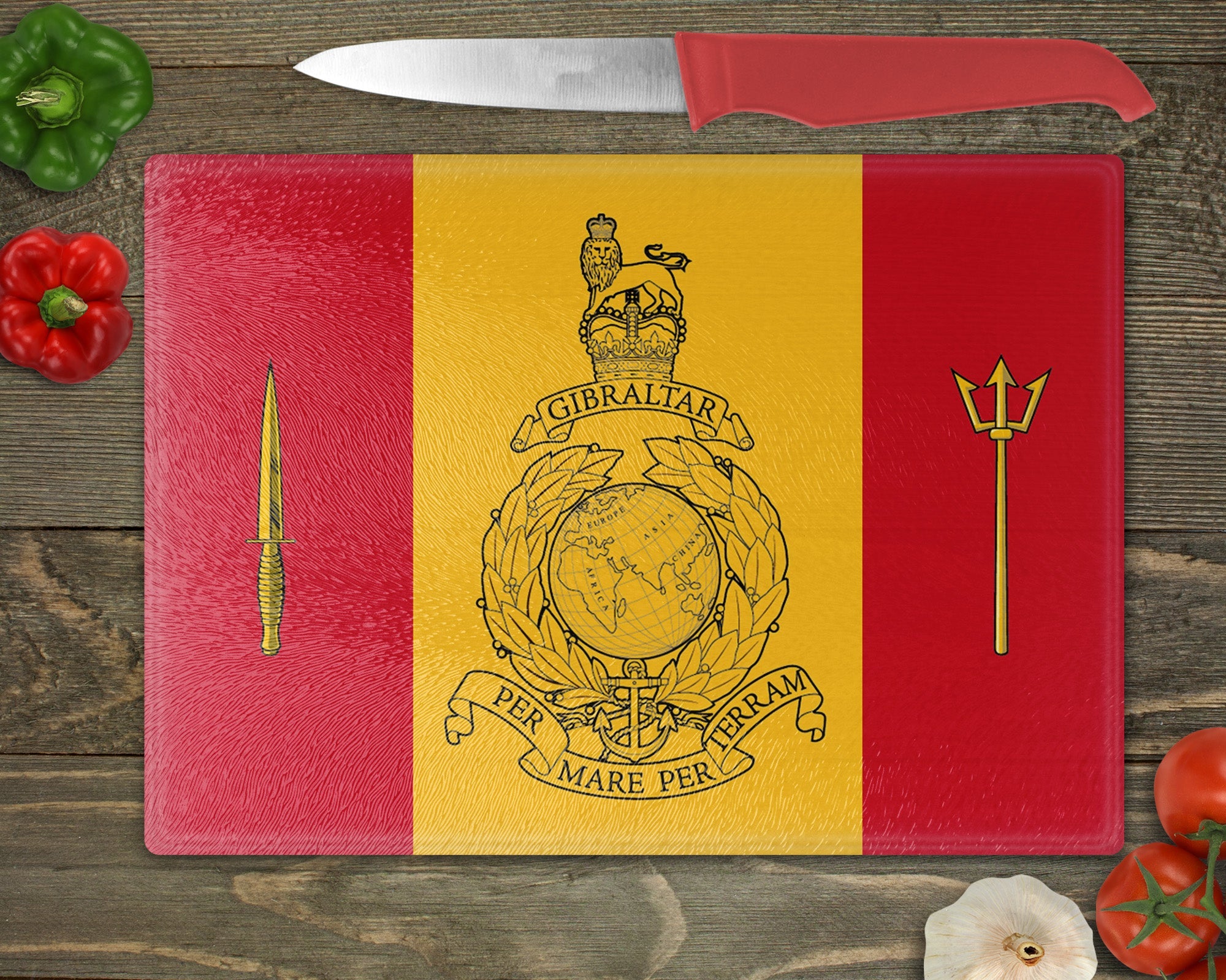 Royal Marines Chopping Board – The Crafty Black Dog