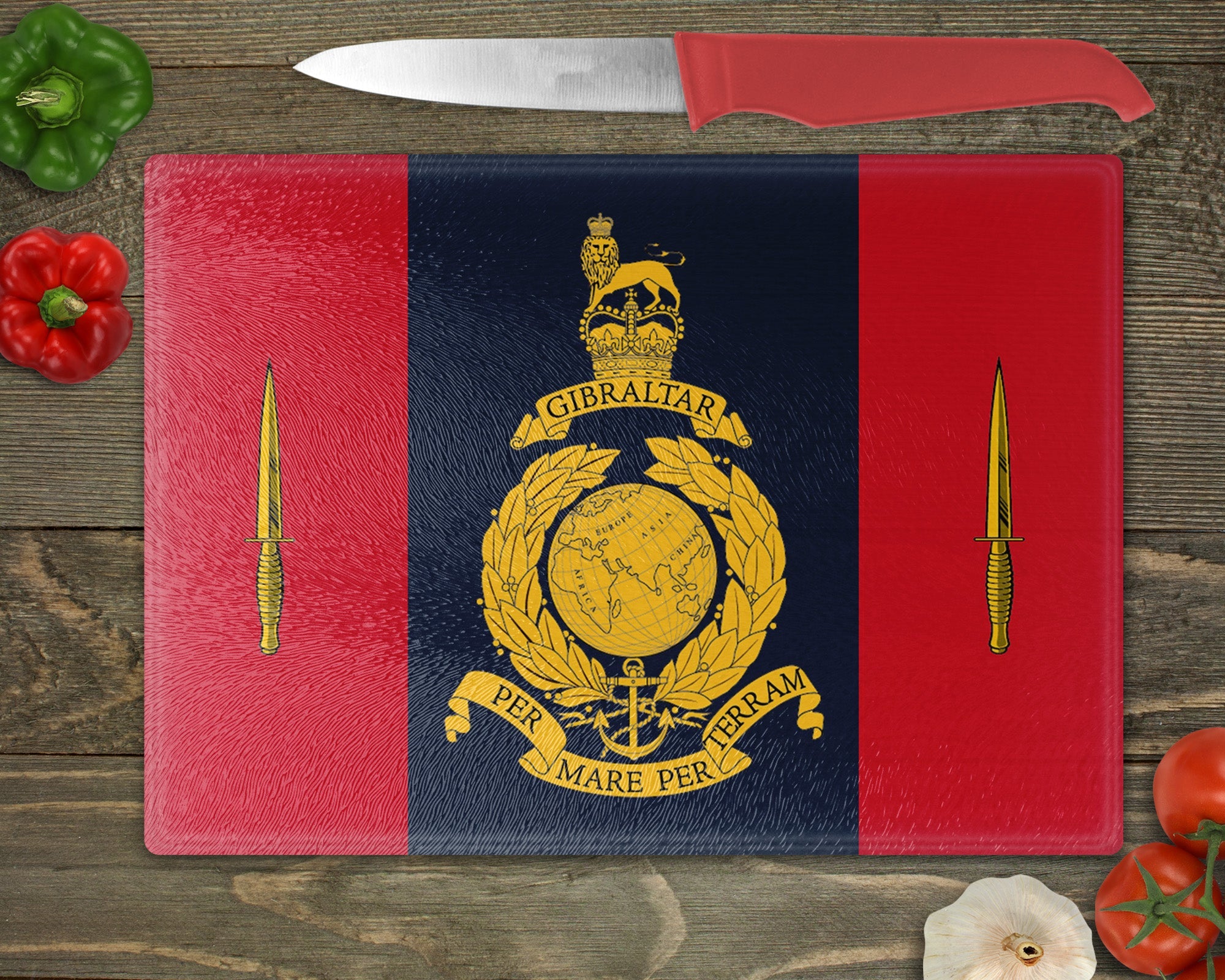 Royal Marines Chopping Board – The Crafty Black Dog