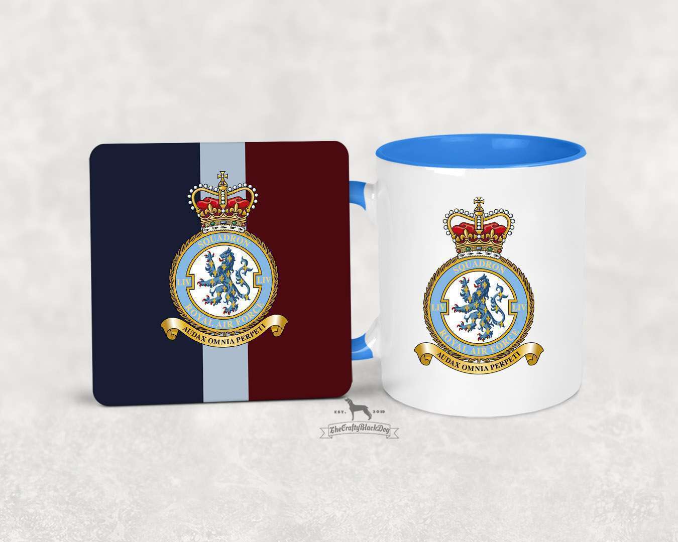 54 SQUADRON RAF - MUG and COASTER SET – The Crafty Black Dog