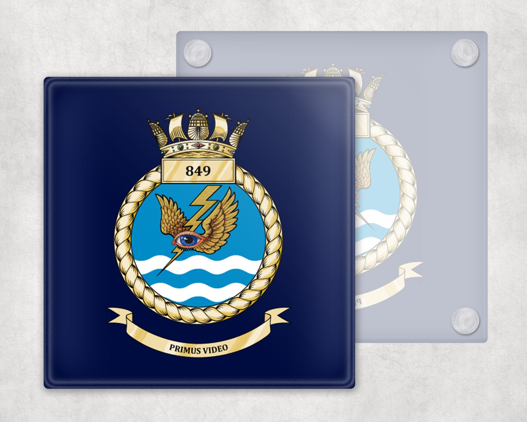 849 Naval Air Squadron - Glass Coaster – The Crafty Black Dog