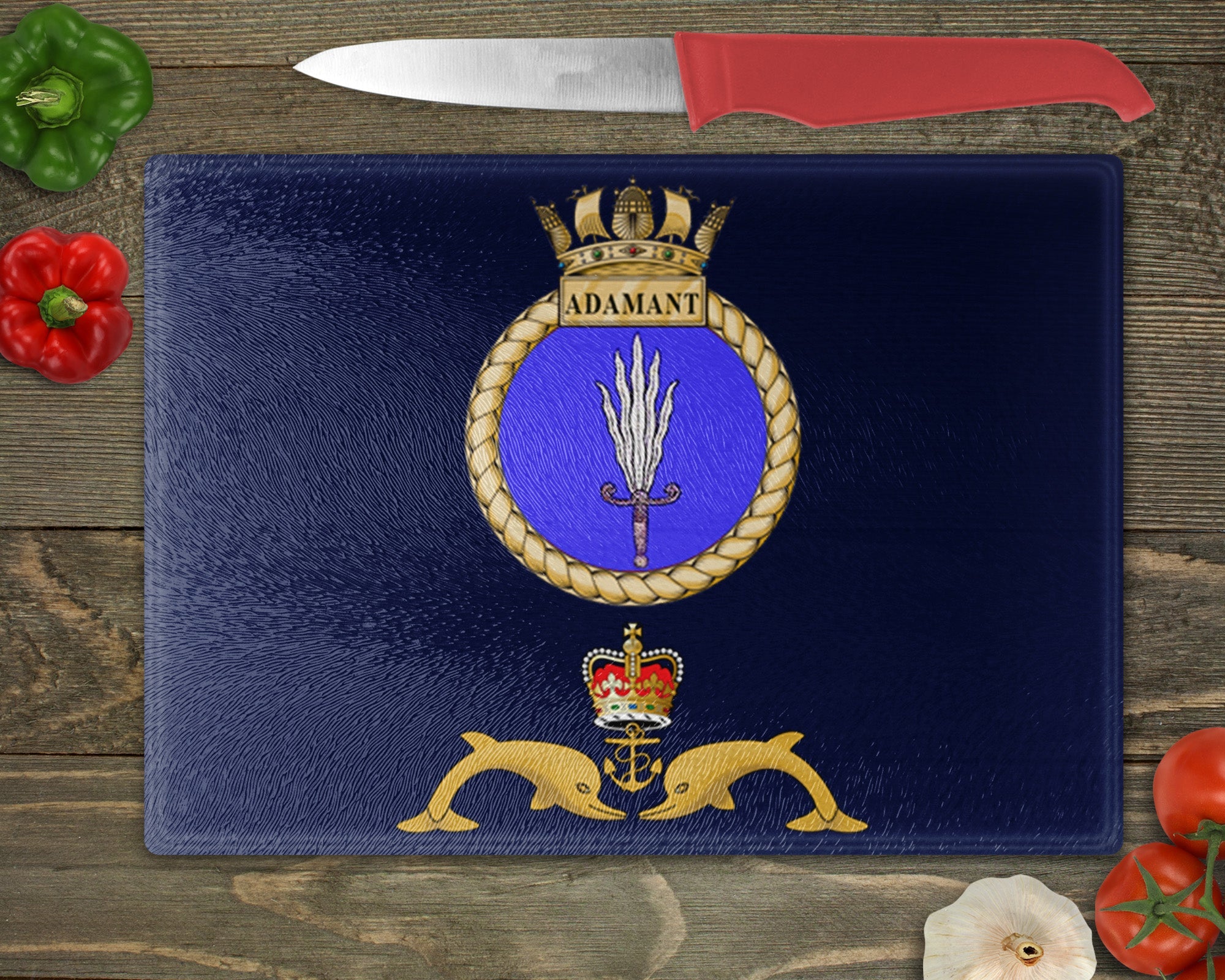 HMS Adamant - Cutting Board – The Crafty Black Dog