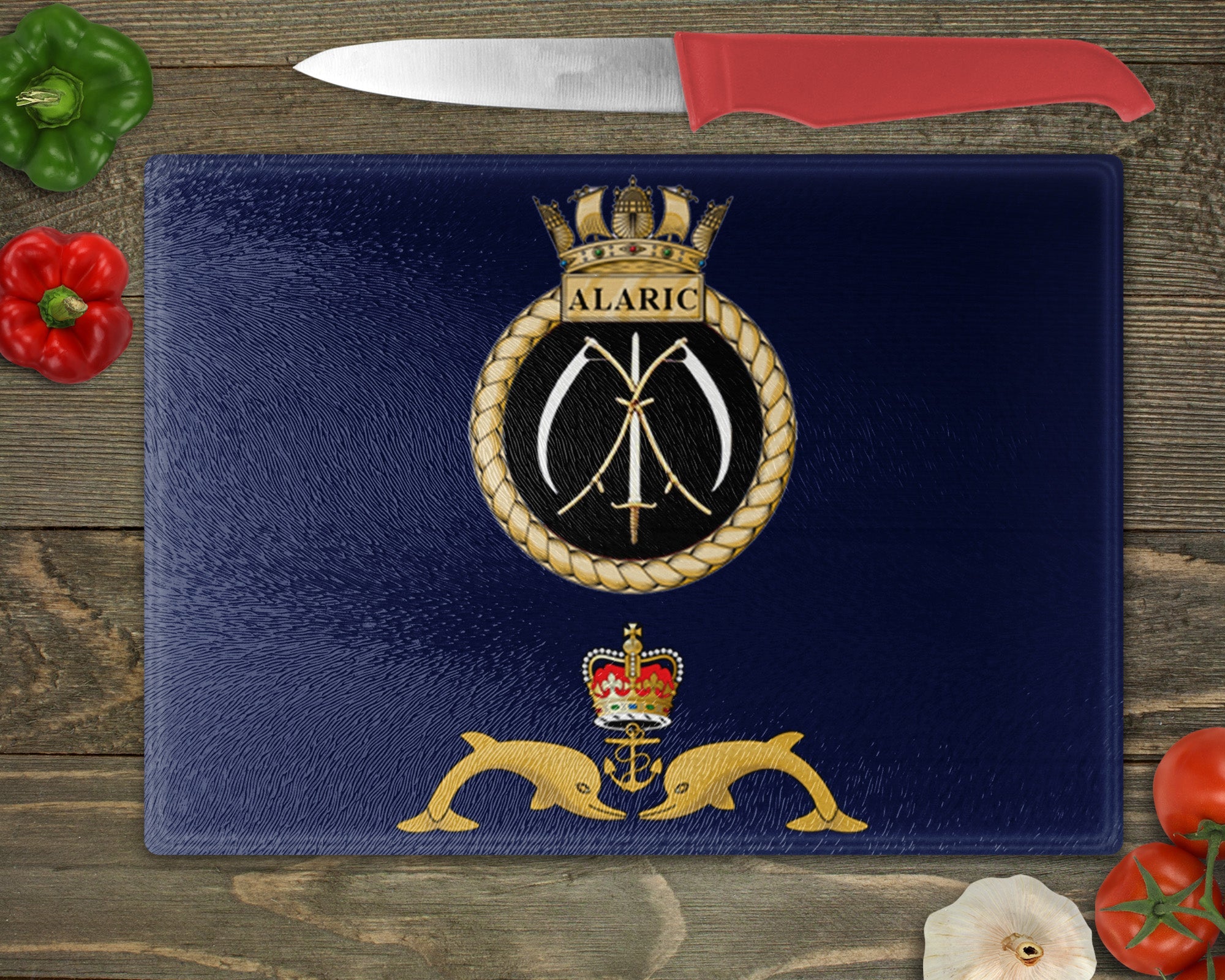 HMS Alaric - Cutting Board – The Crafty Black Dog