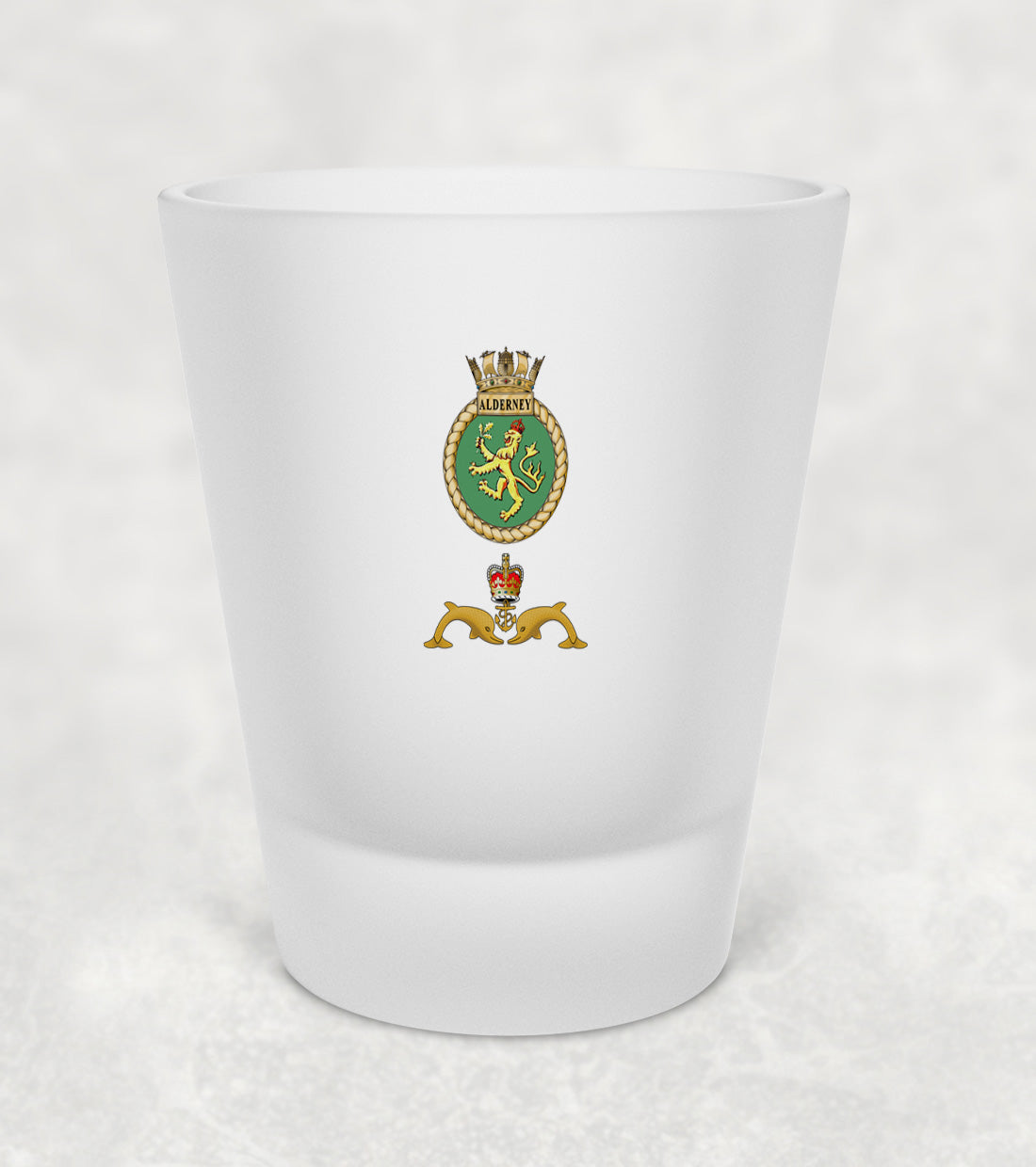 HMS Alderney - Shot Glass – The Crafty Black Dog