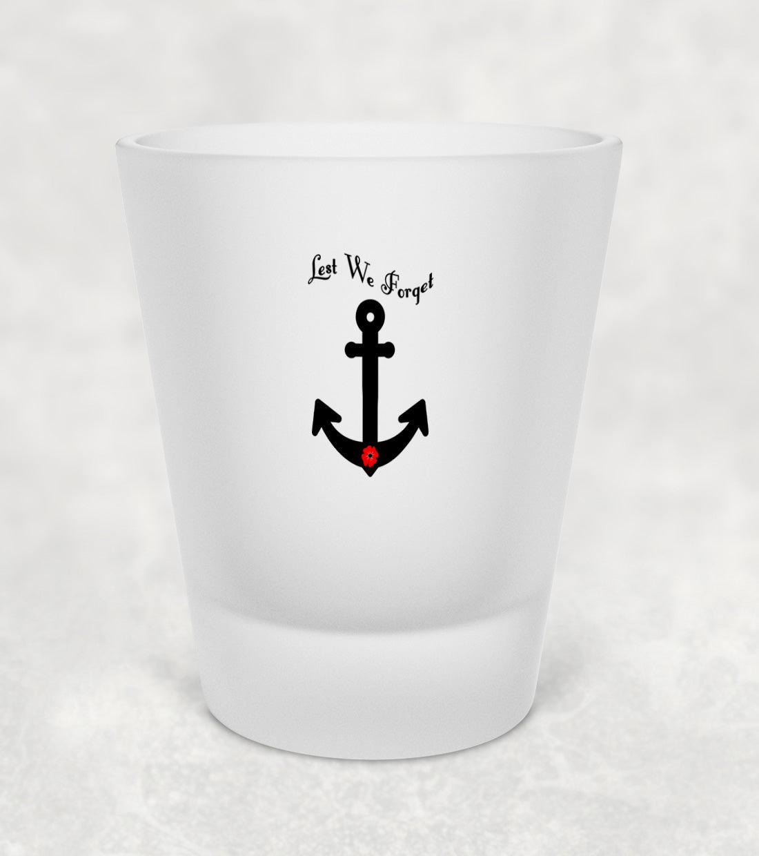Lest we Forget - Anchor - Shot Glass – The Crafty Black Dog