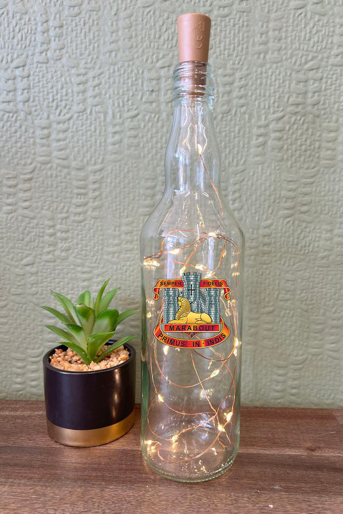 Devonshire & Dorset Regiment Crest - Bottle With Lights – The Crafty ...