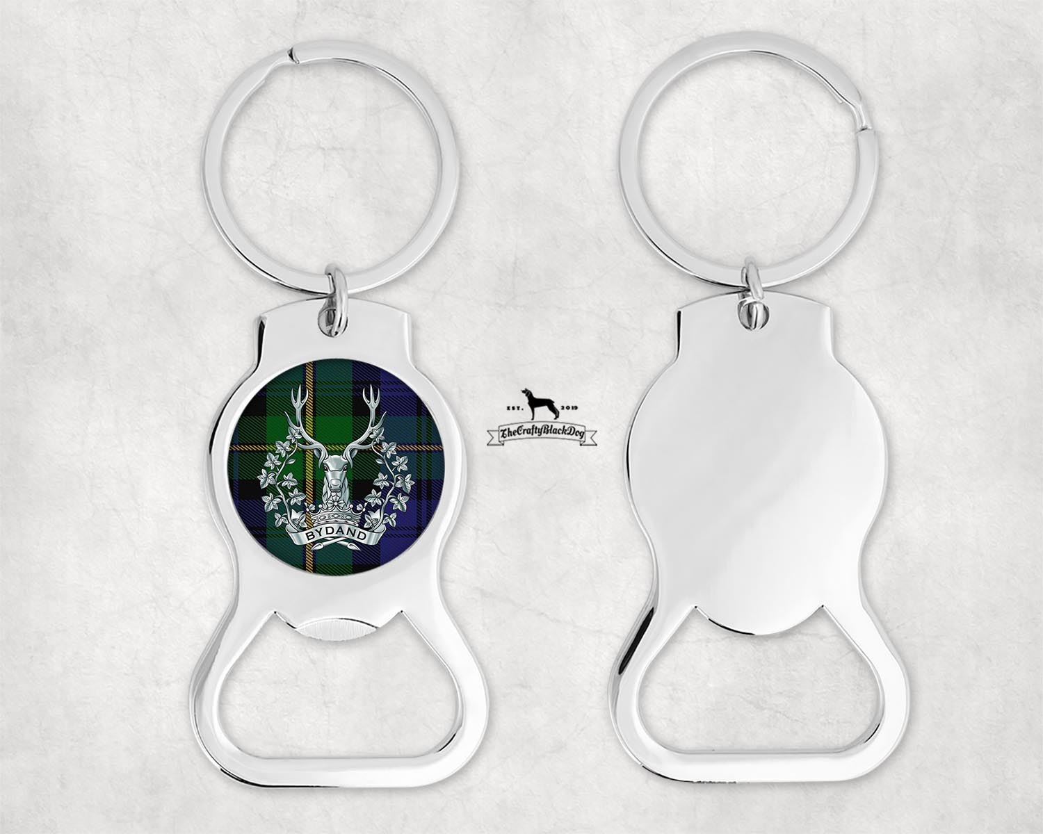 Gordon Highlanders - Bottle Opener Key Ring – The Crafty Black Dog