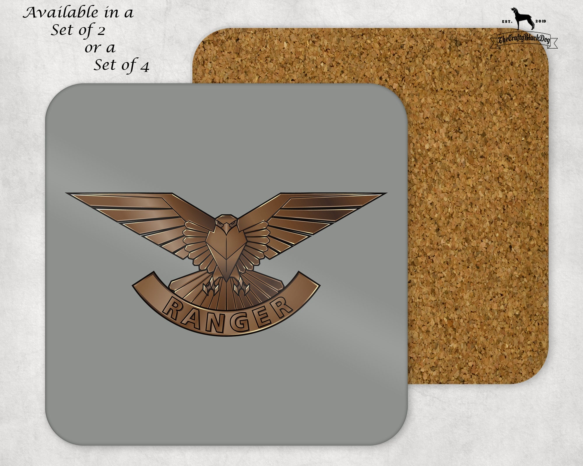 Ranger Regiment - Coaster Set – The Crafty Black Dog