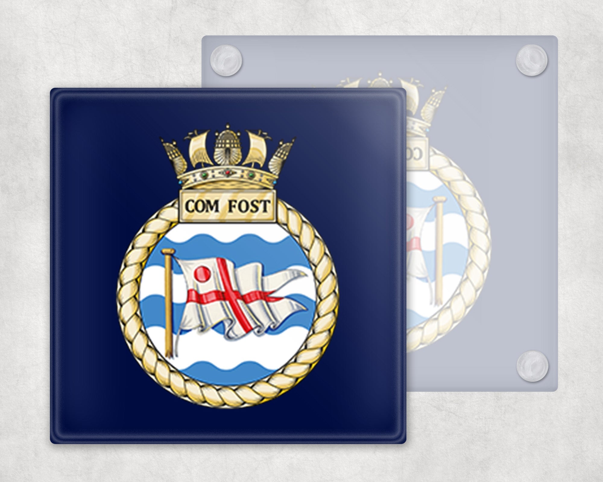 Commander Fleet Operational Sea Training - Com Fost - Glass Coaster ...