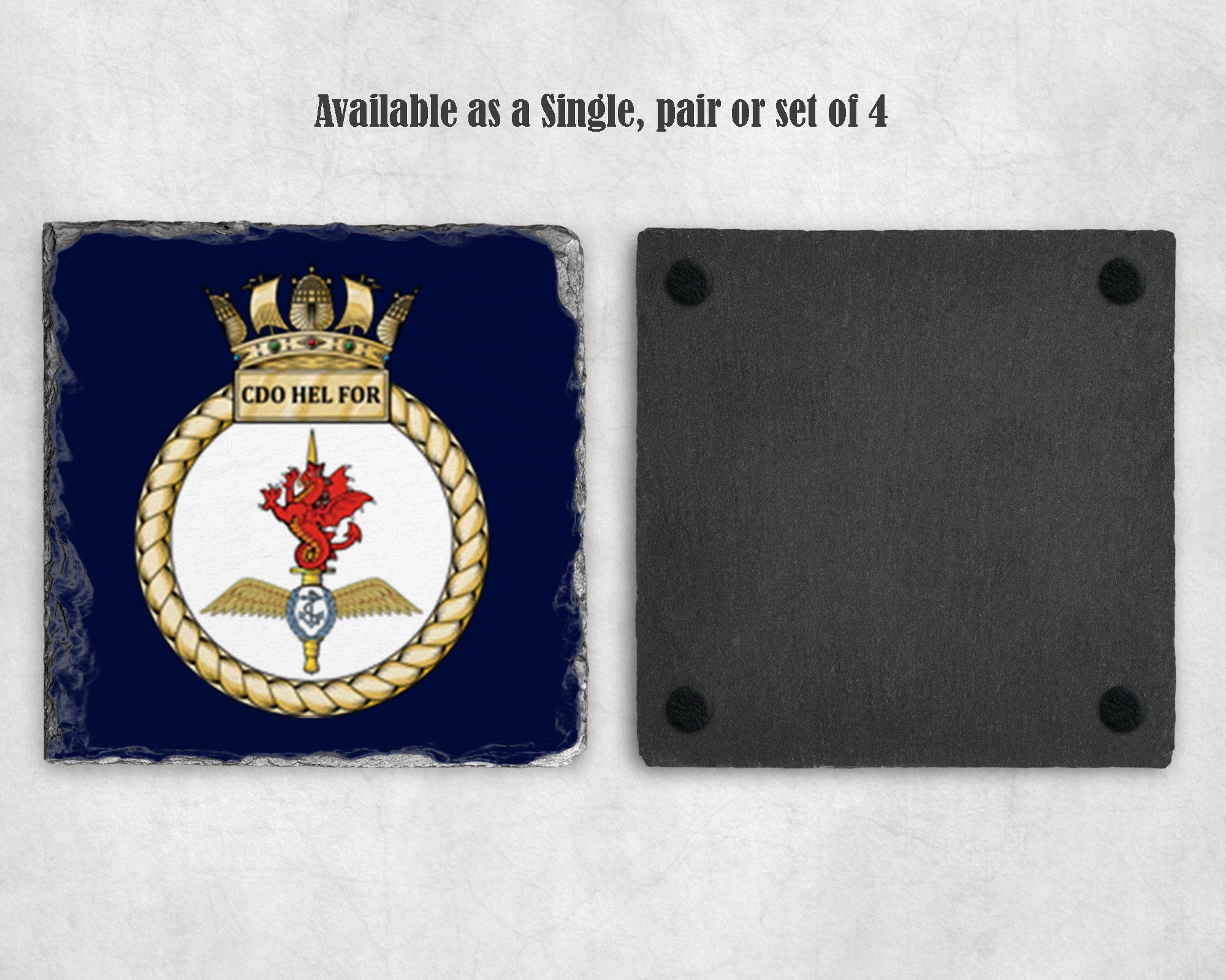 Commando Helicopter Force - Slate Coaster – The Crafty Black Dog