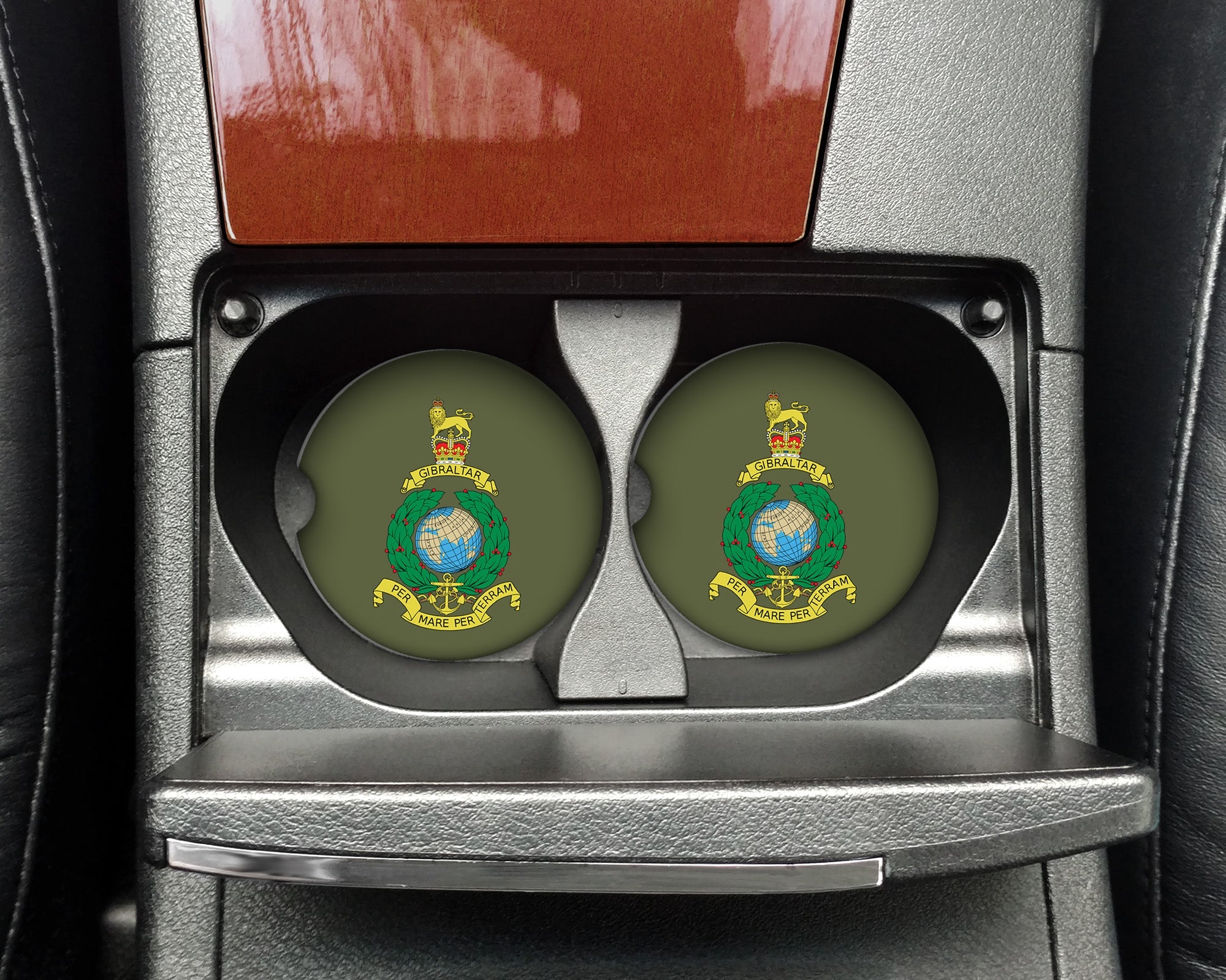 Royal Marines Corps Crest - Car Coasters – The Crafty Black Dog