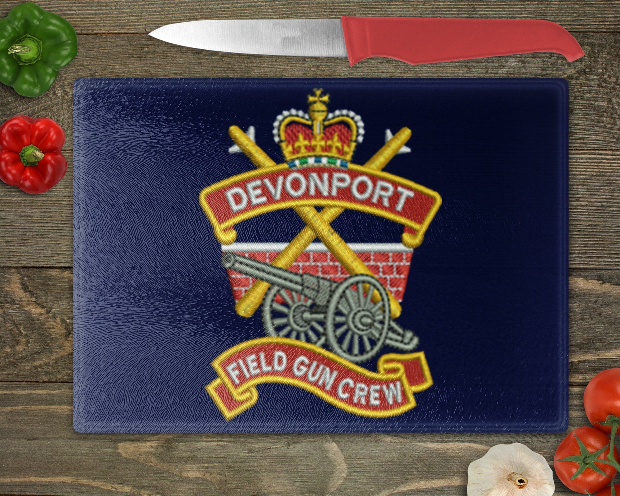 Devonport Field Gun Crew - Cutting Board – The Crafty Black Dog