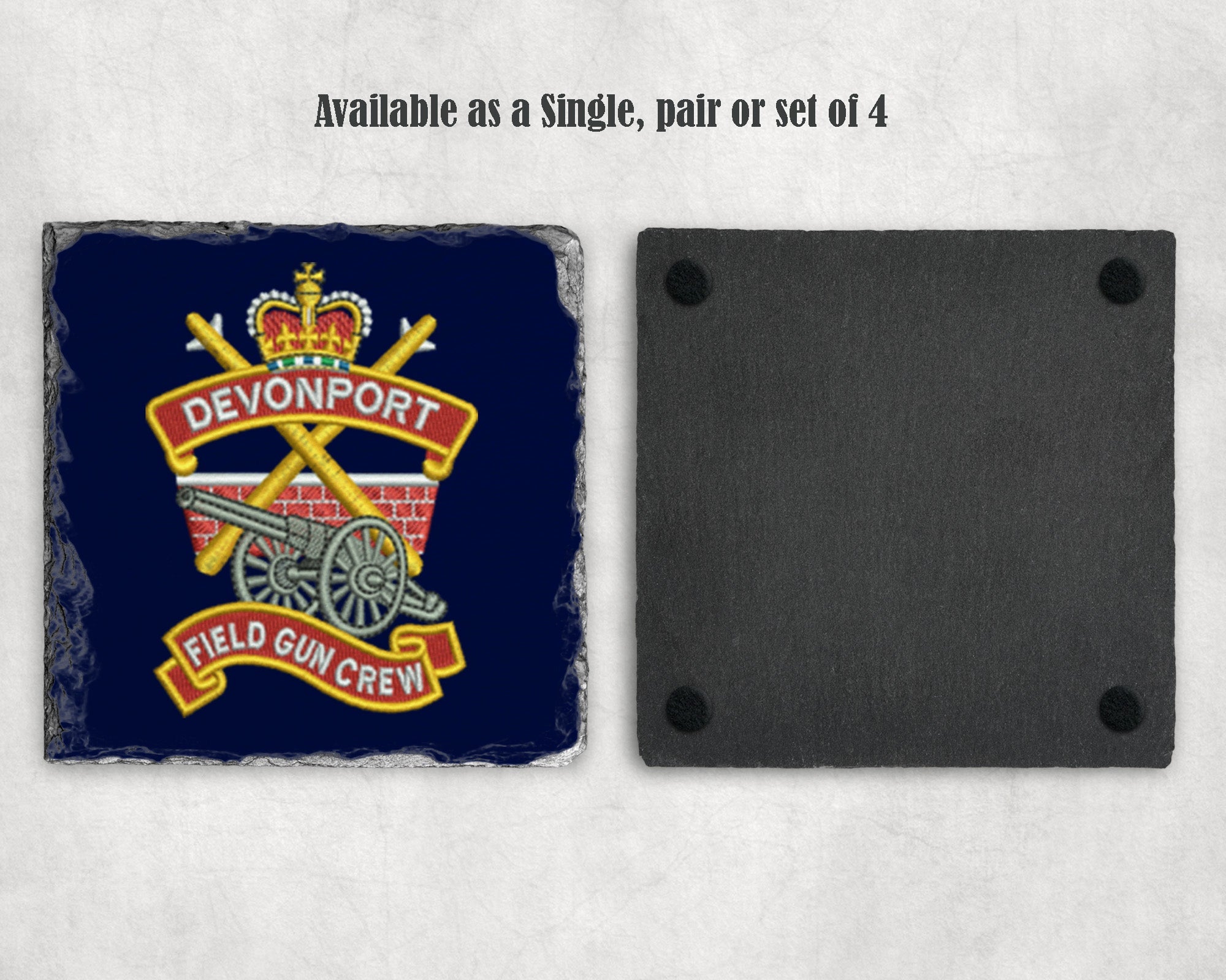 Devonport Field Gun Crew - Slate Coaster – The Crafty Black Dog