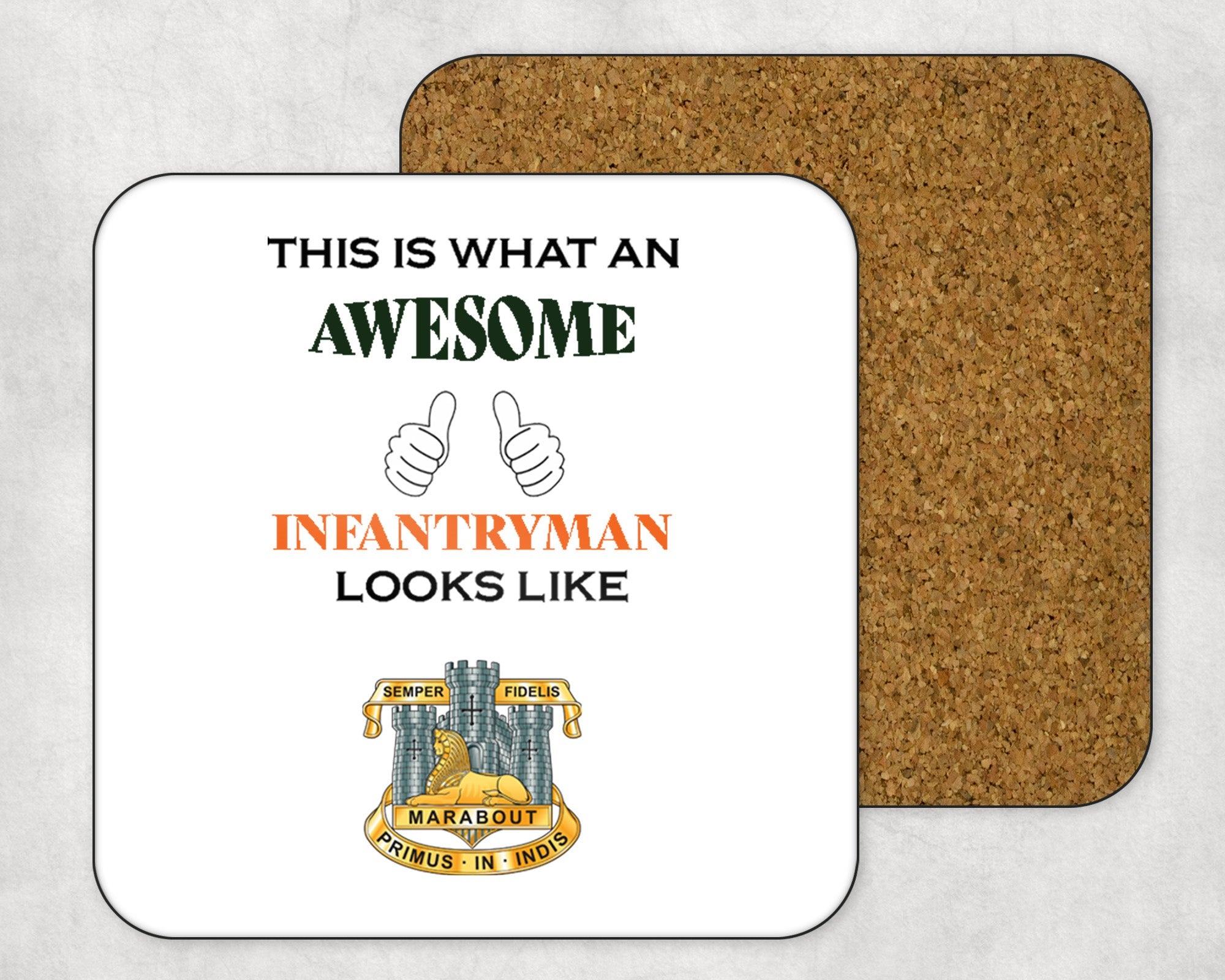 Devonshire & Dorset Regiment - Awesome Coasters – The Crafty Black Dog