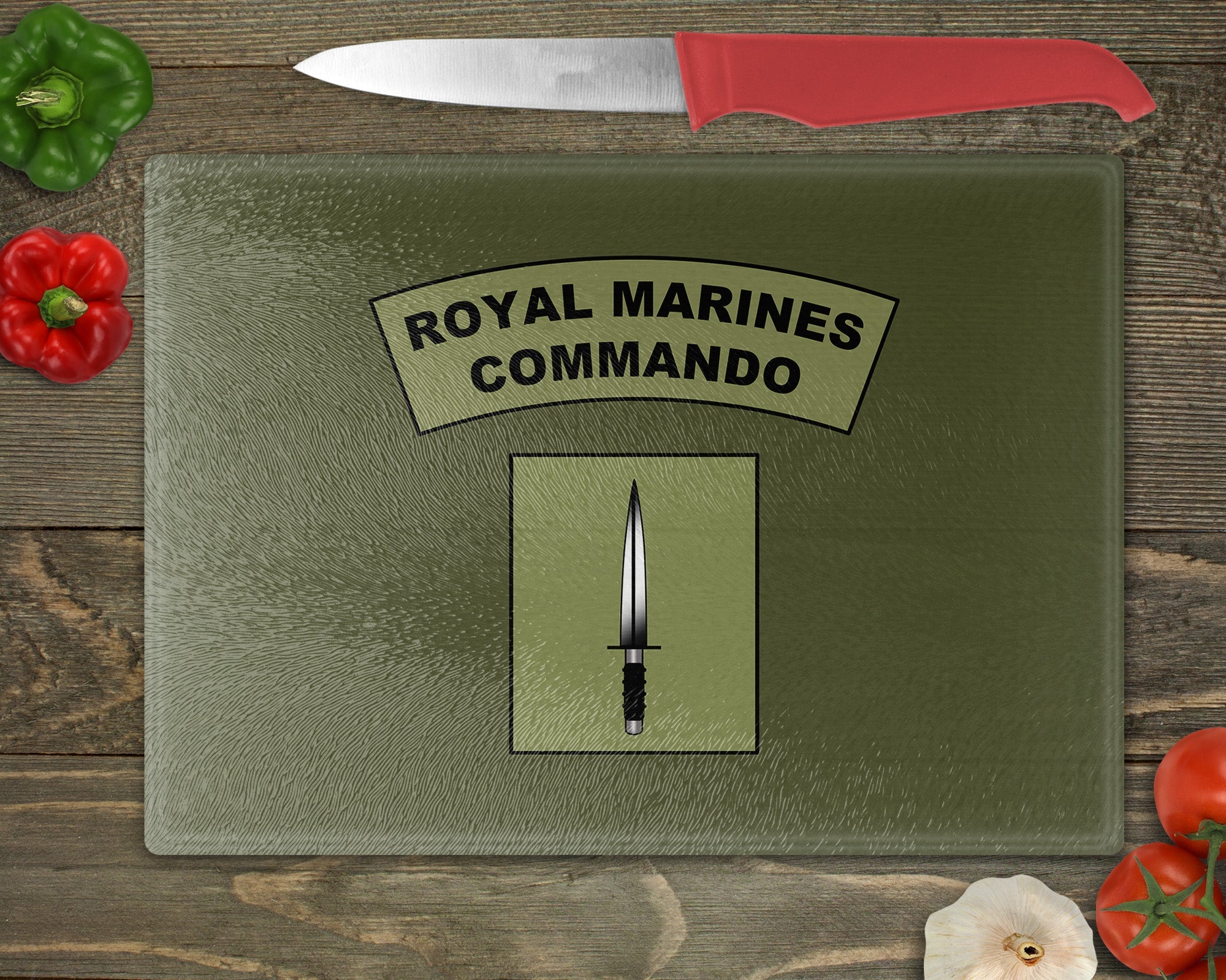 Royal Marines Dagger & Flash - Cutting Board – The Crafty Black Dog