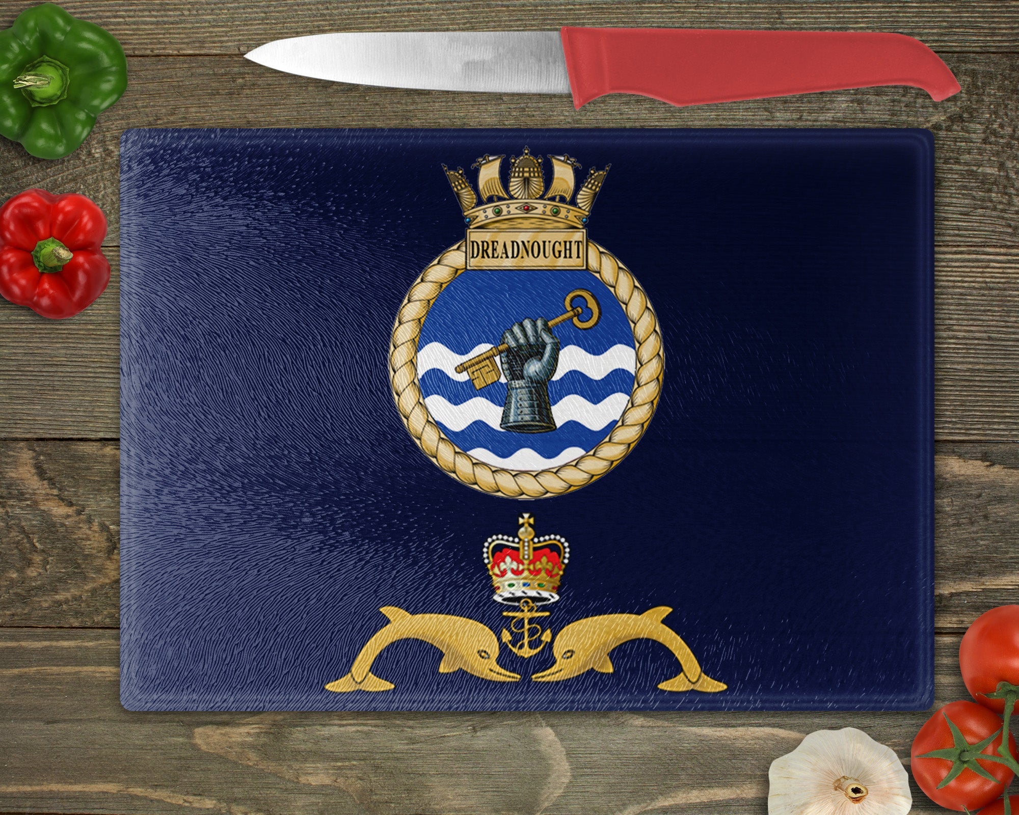 HMS Dreadnought - Cutting Board – The Crafty Black Dog