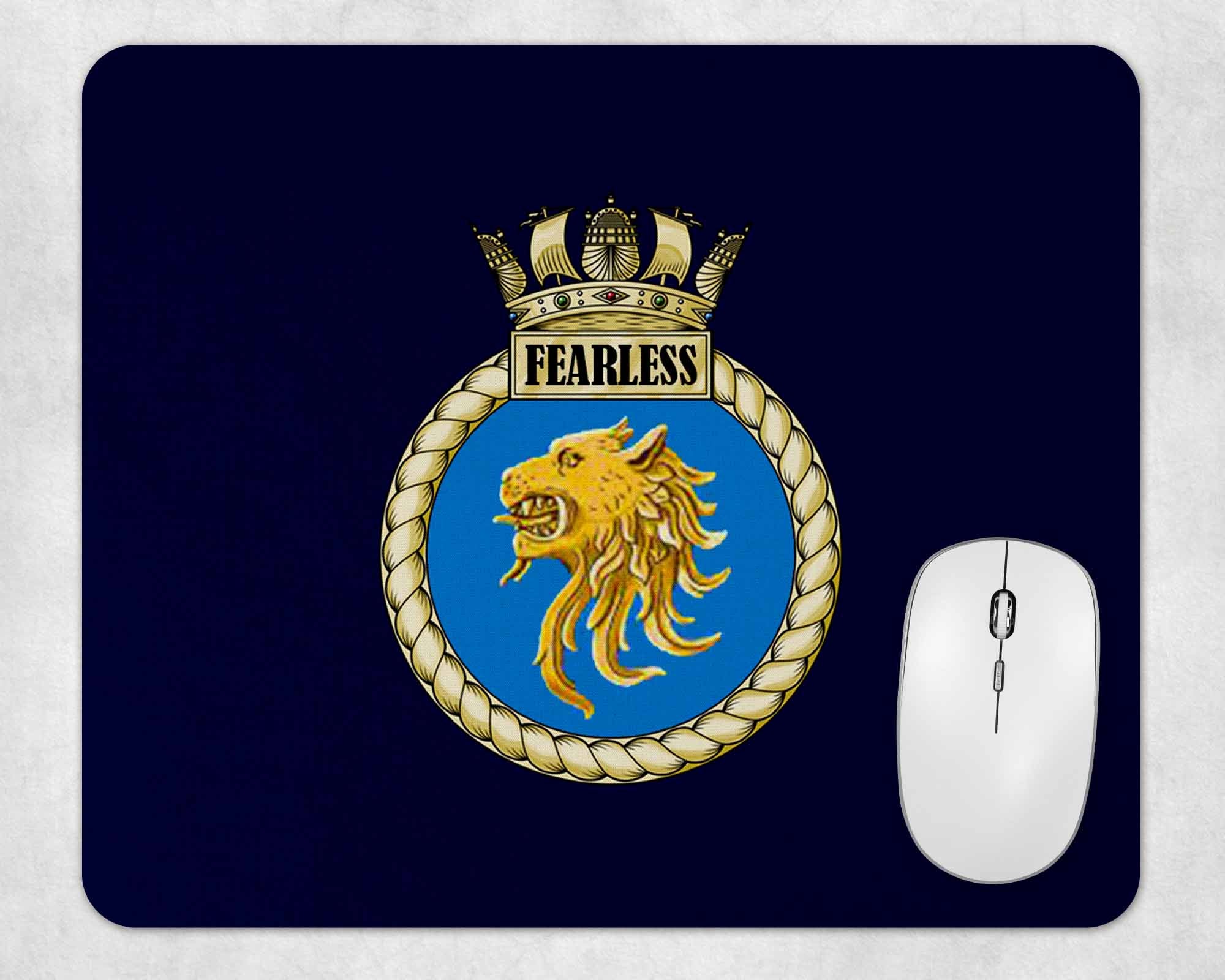 HMS Fearless - Mouse Mat – The Crafty Black Dog