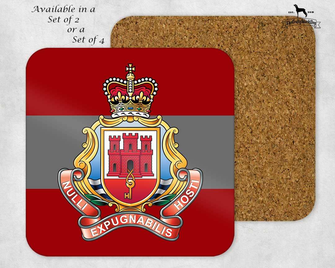 Royal Gibraltar Regiment - Coaster Set – The Crafty Black Dog