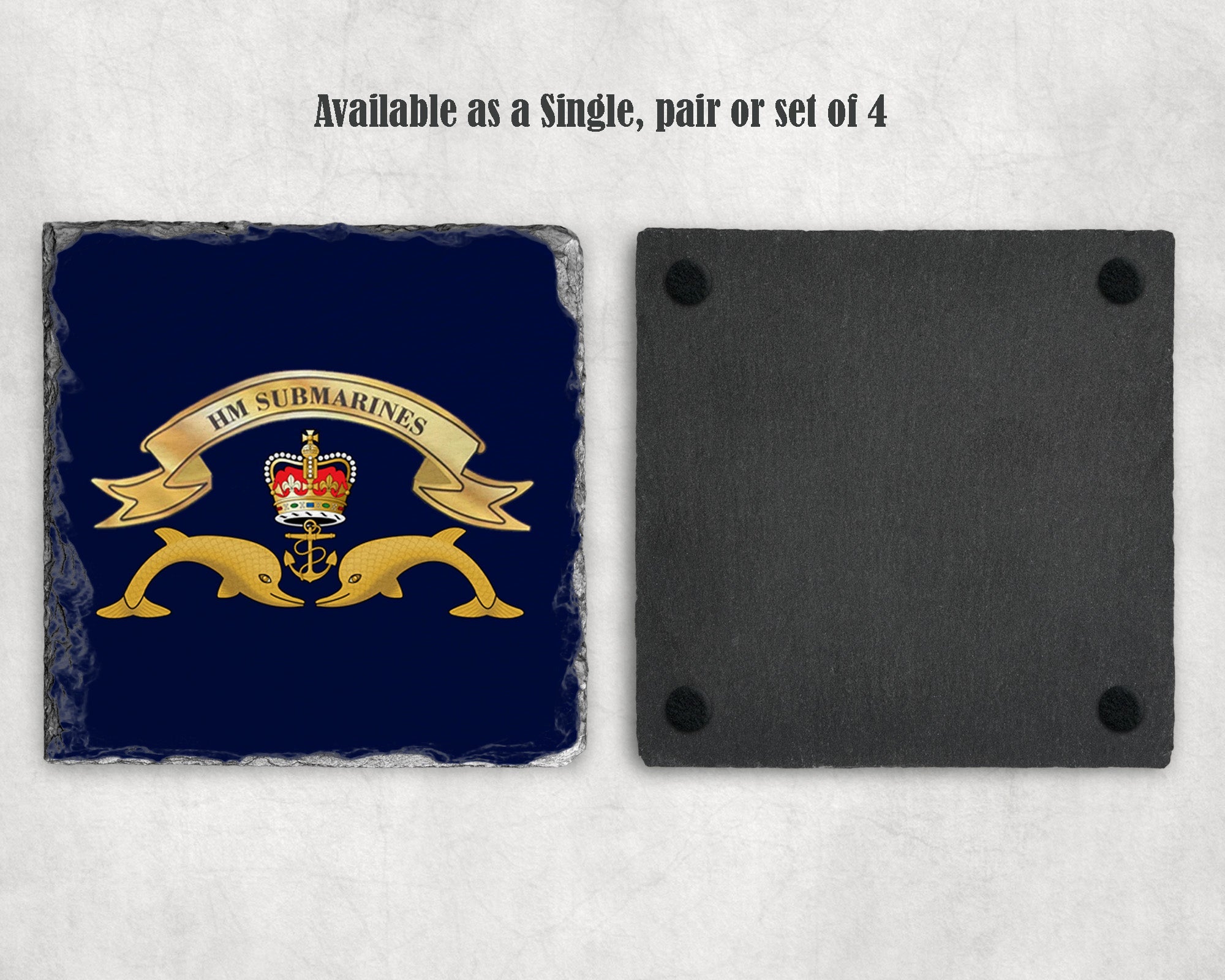 HM Submarines - Slate Coaster – The Crafty Black Dog