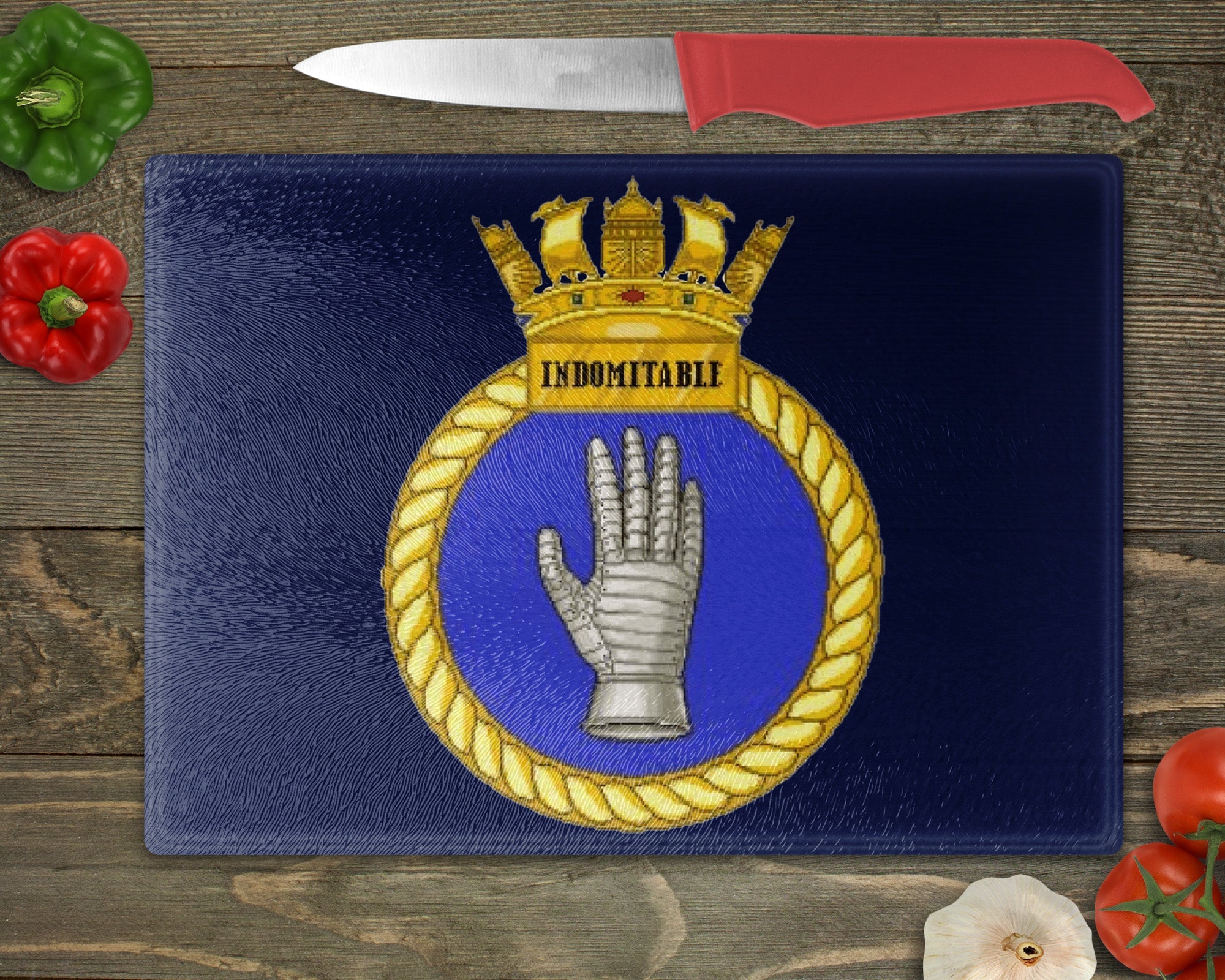 HMS Indomitable - Cutting Board – The Crafty Black Dog