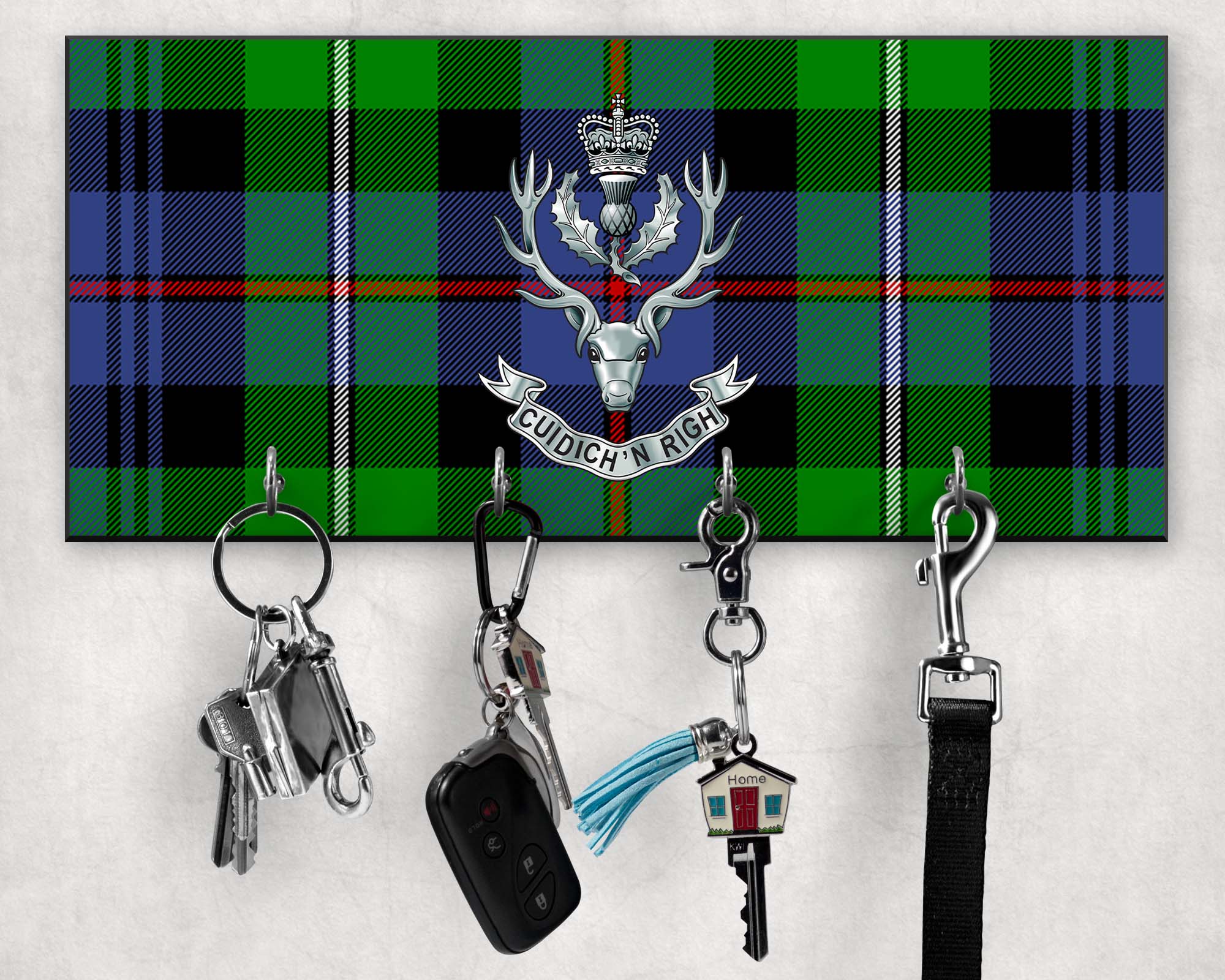 Queen's Own Highlanders (Seaforth and Camerons) - Wooden Key/Beret Hoo ...