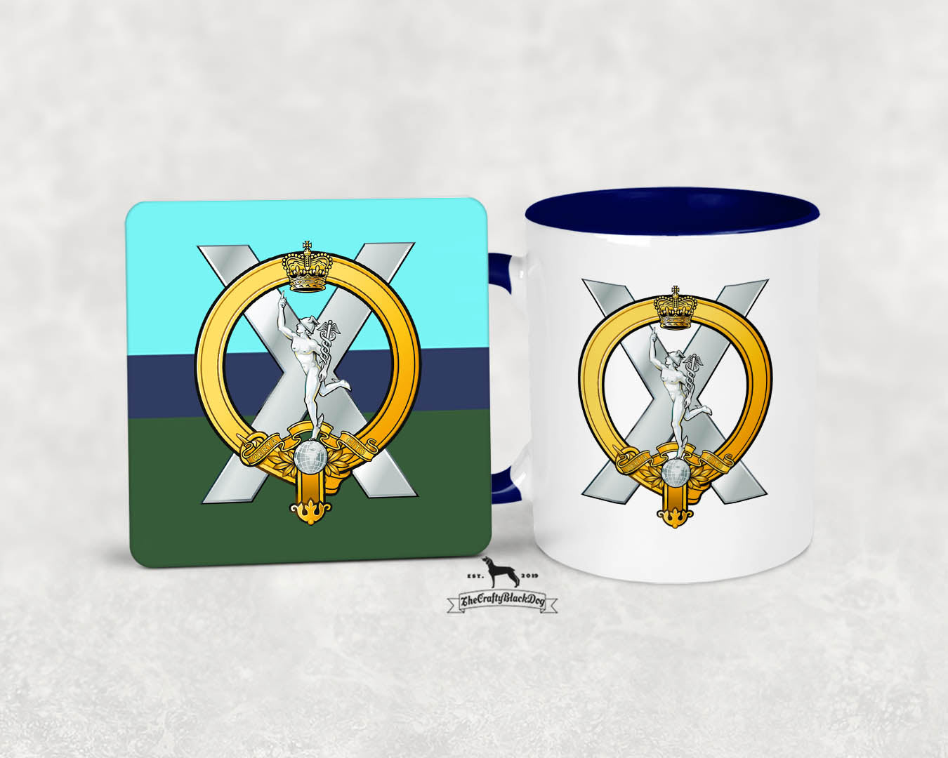 32 Signals Regiment - Mug And Coaster – The Crafty Black Dog
