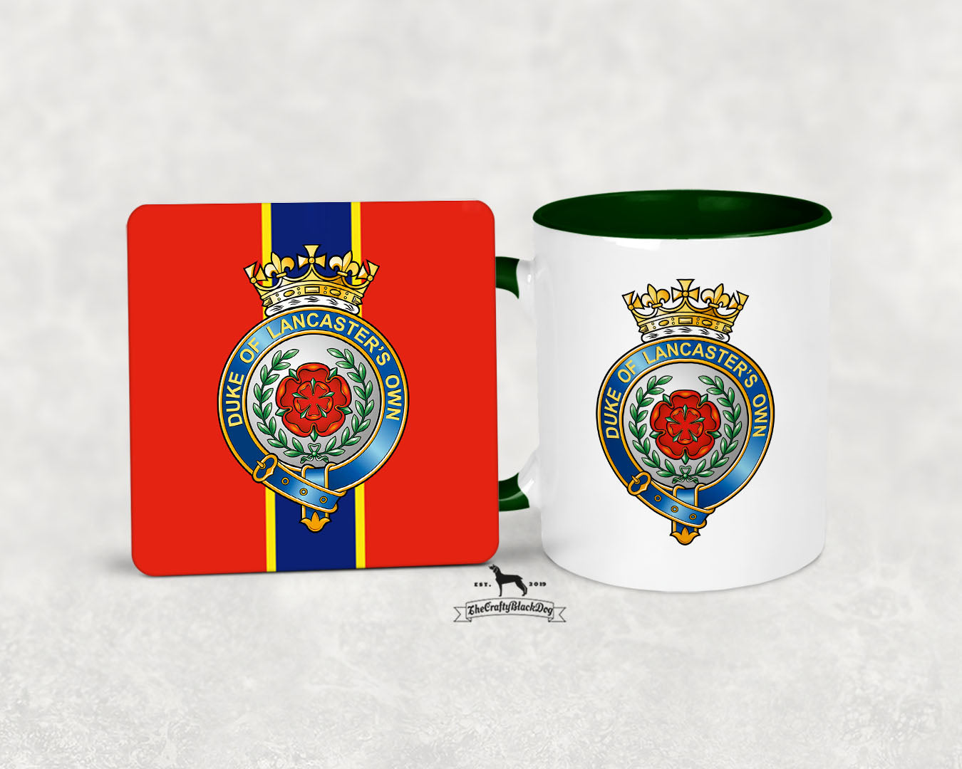 Duke of Lancaster's Own - Mug And Coaster – The Crafty Black Dog
