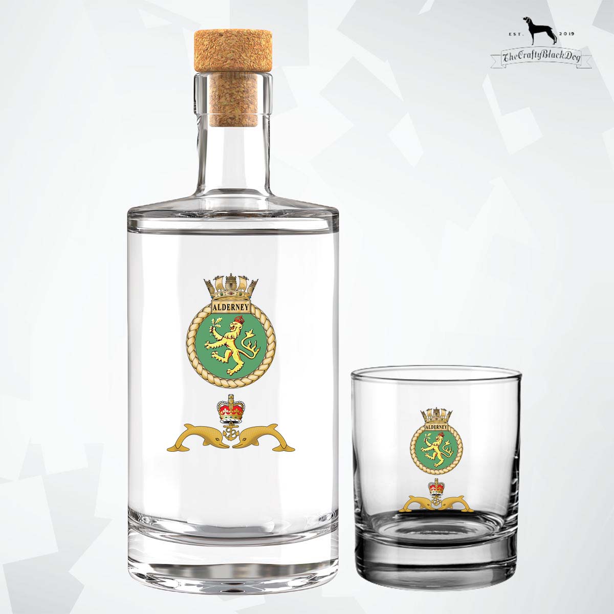 HMS Alderney - Fill Your Own Spirit Bottle – The Crafty Black Dog
