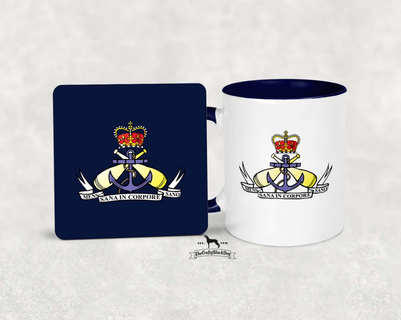 Royal Navy PTI (Club Swinger) - Mug and Coaster Set – The Crafty Black Dog