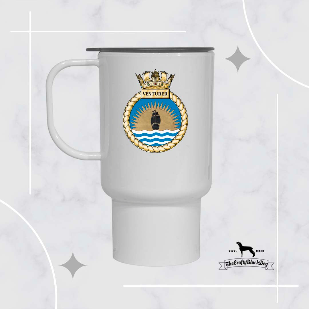 HMS Venturer - Travel Mug – The Crafty Black Dog