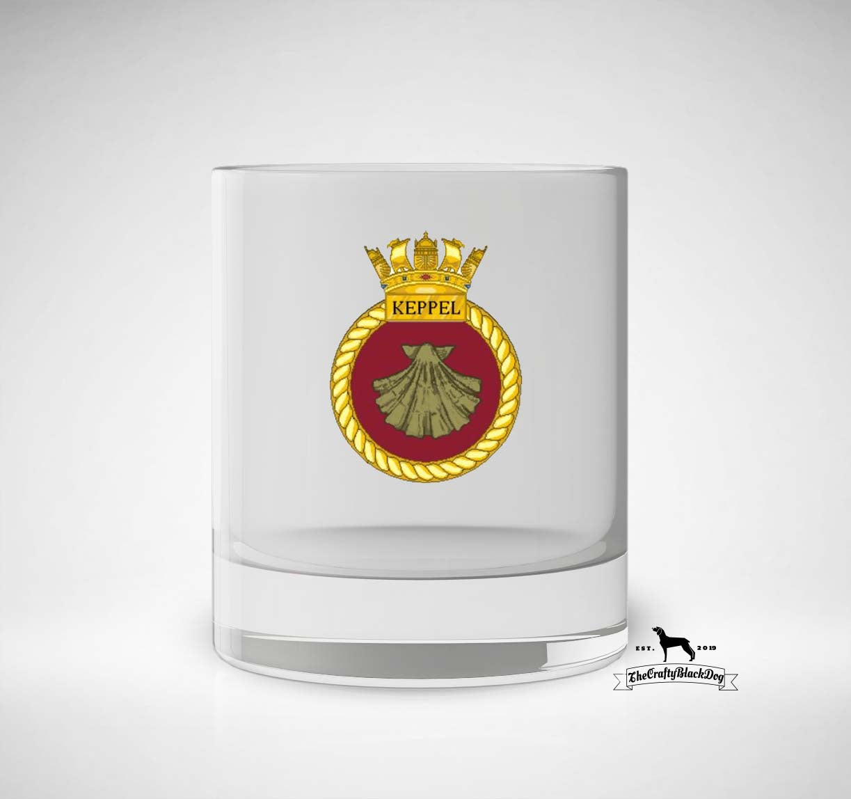 HMS Keppel - Whiskey/Spirit Glass – The Crafty Black Dog