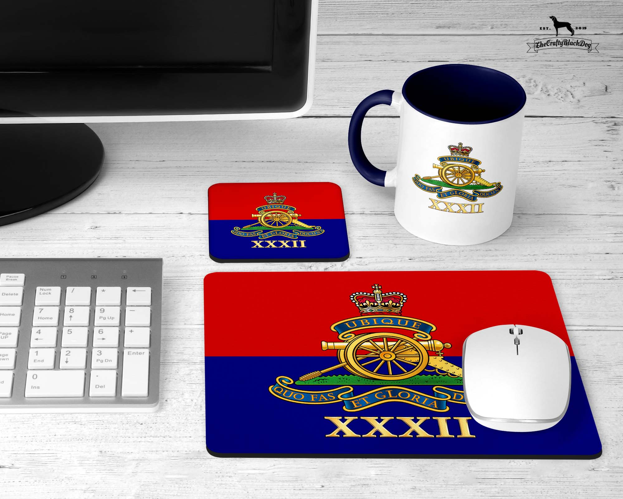 32 Regiment Royal Artillery - Office Set – The Crafty Black Dog