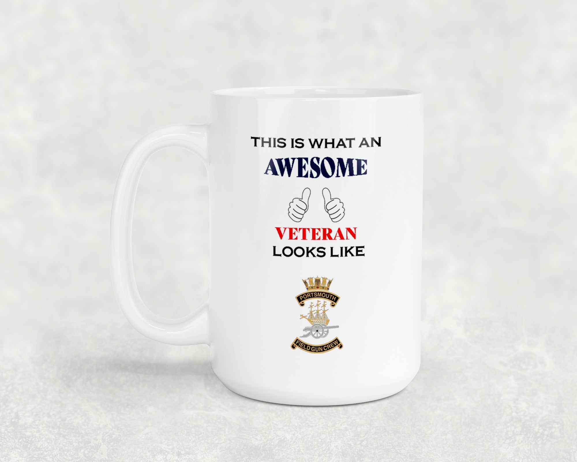 Portsmouth Field Gunner - Veteran - 15oz Mug – The Crafty Black Dog