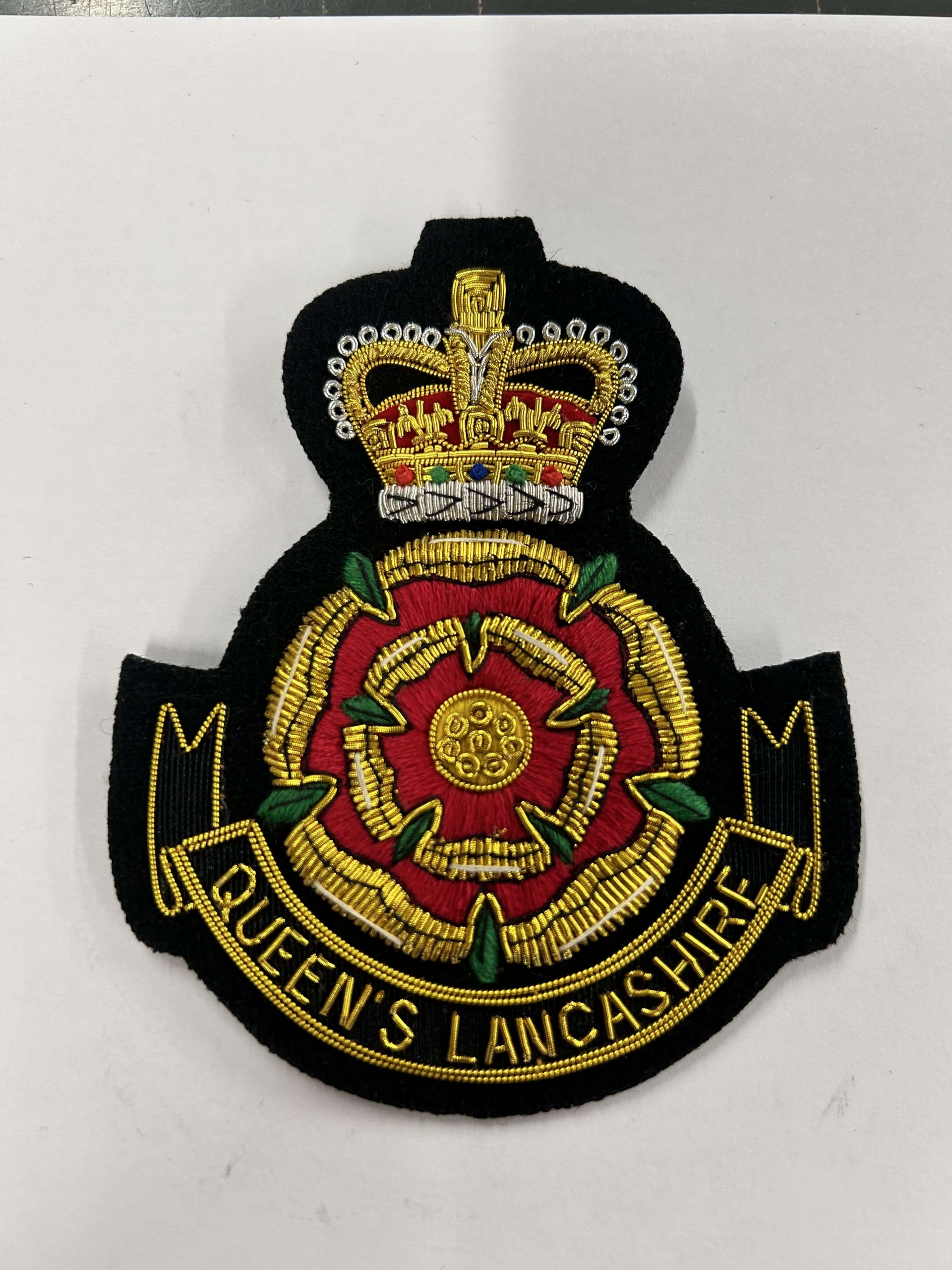 Queen's Lancashire Regiment - Blazer Badge – The Crafty Black Dog