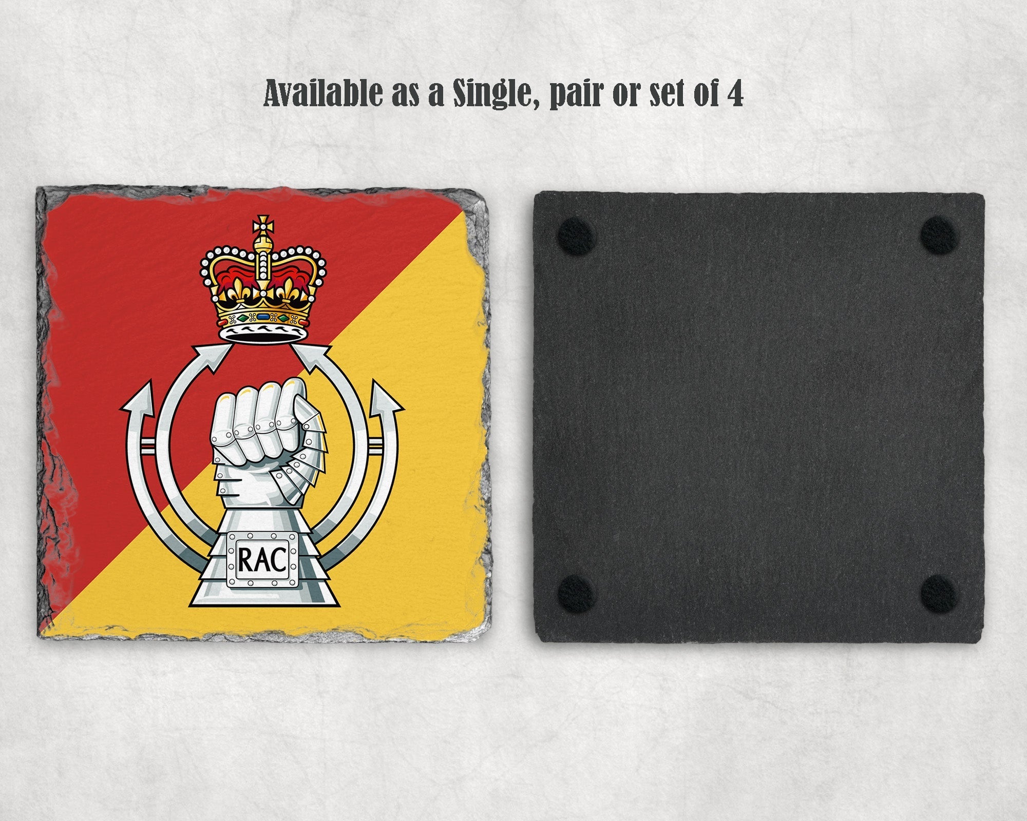 Royal Armoured Corps - Slate Coaster – The Crafty Black Dog
