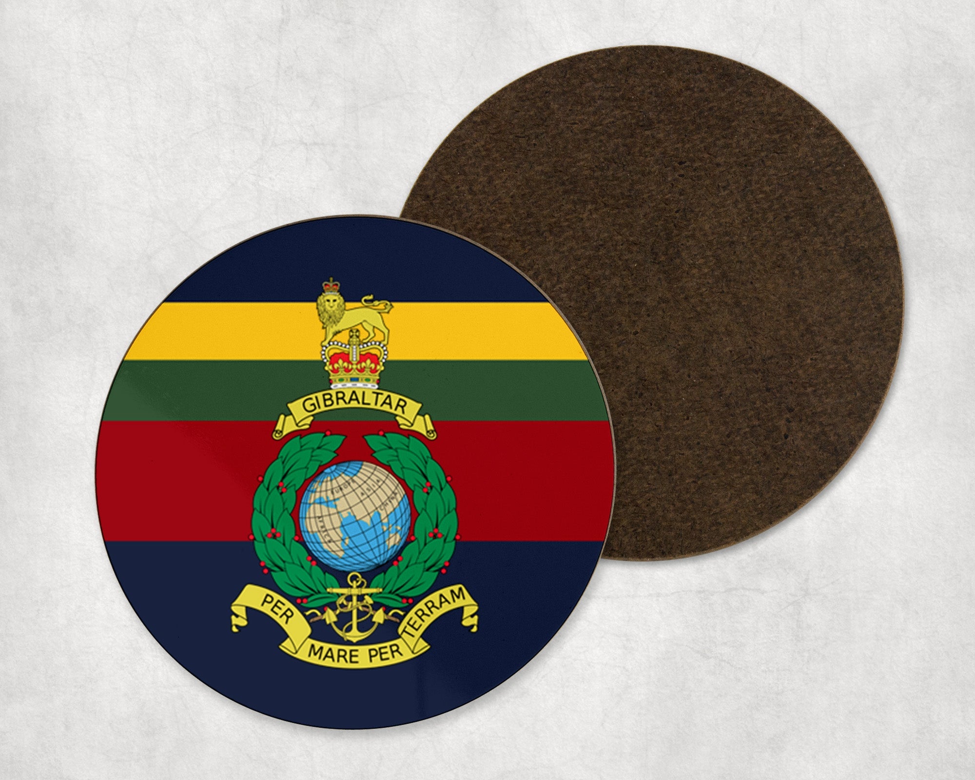 Royal Marines Corps Crest - Round Coaster – The Crafty Black Dog