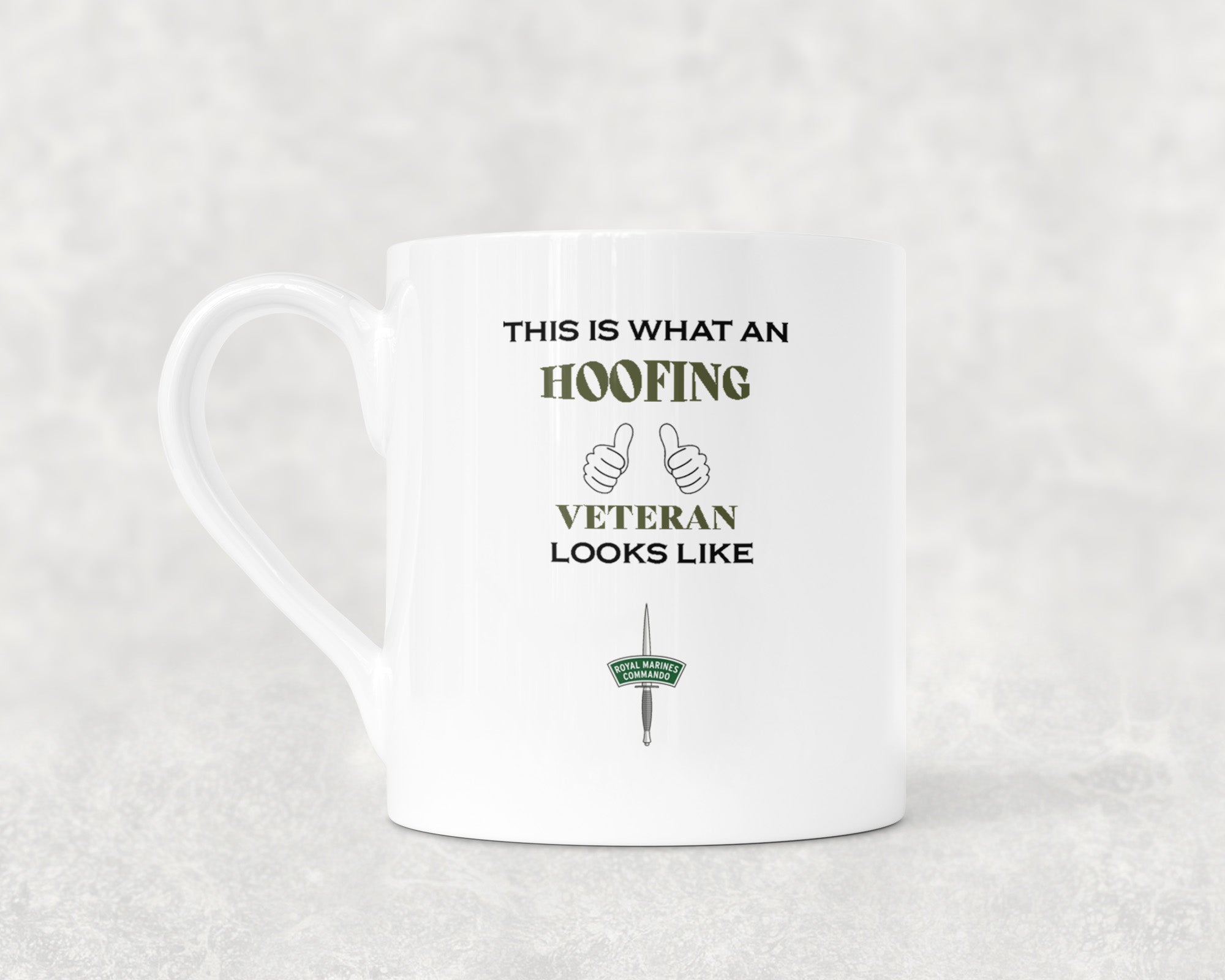 Royal Marines Dagger - Veteran - Bone China Mug – The Crafty Black Dog