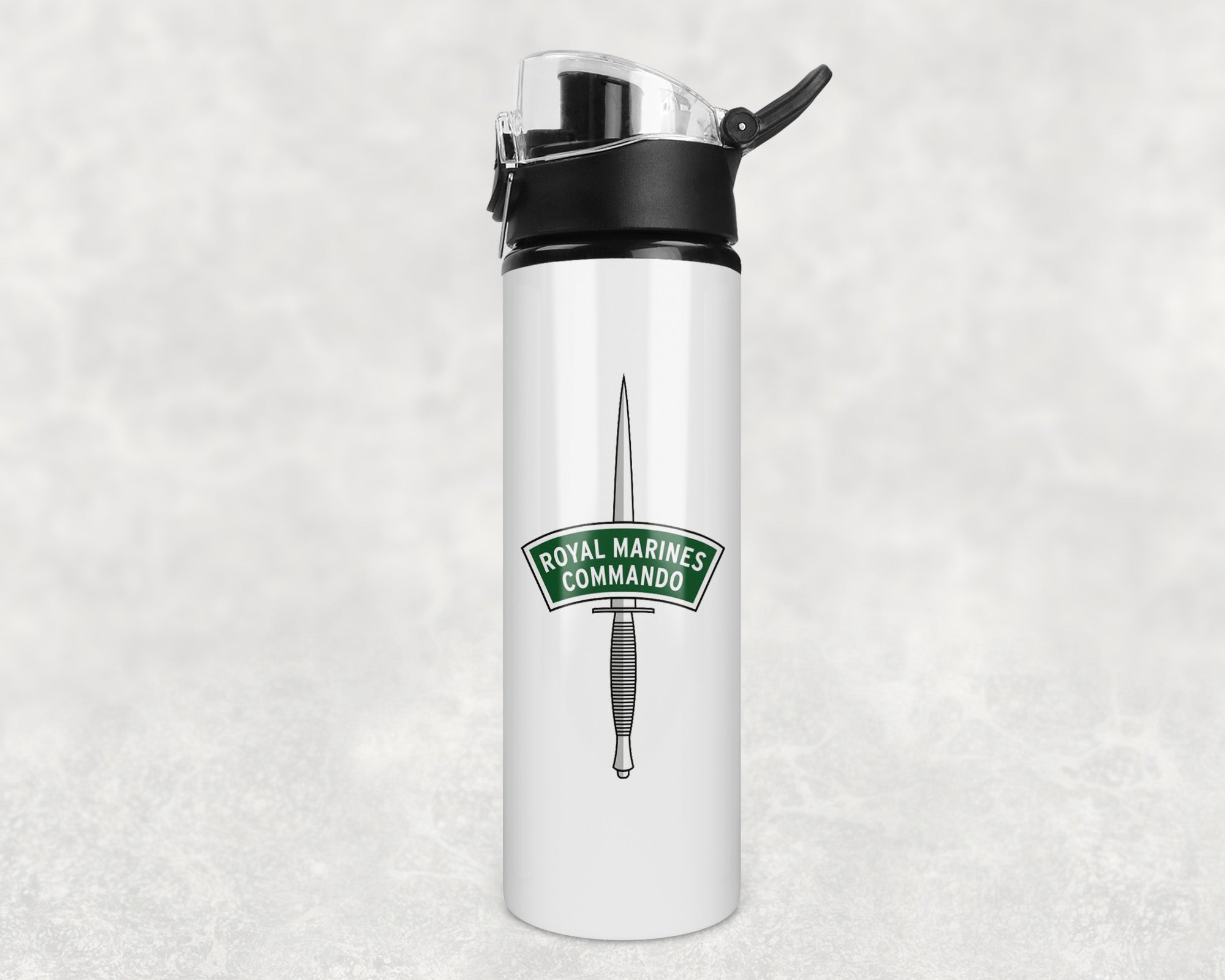 Royal Marines Commando Dagger - Flip Top Water Bottle – The Crafty ...