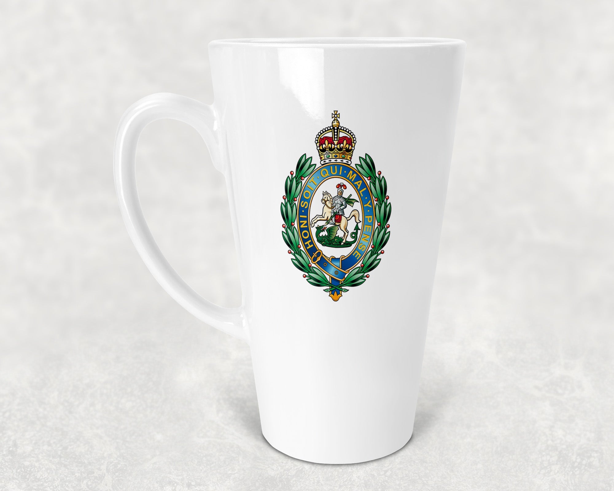 Royal Regiment of Fusiliers Crest - Latte Mug 17oz – The Crafty Black Dog