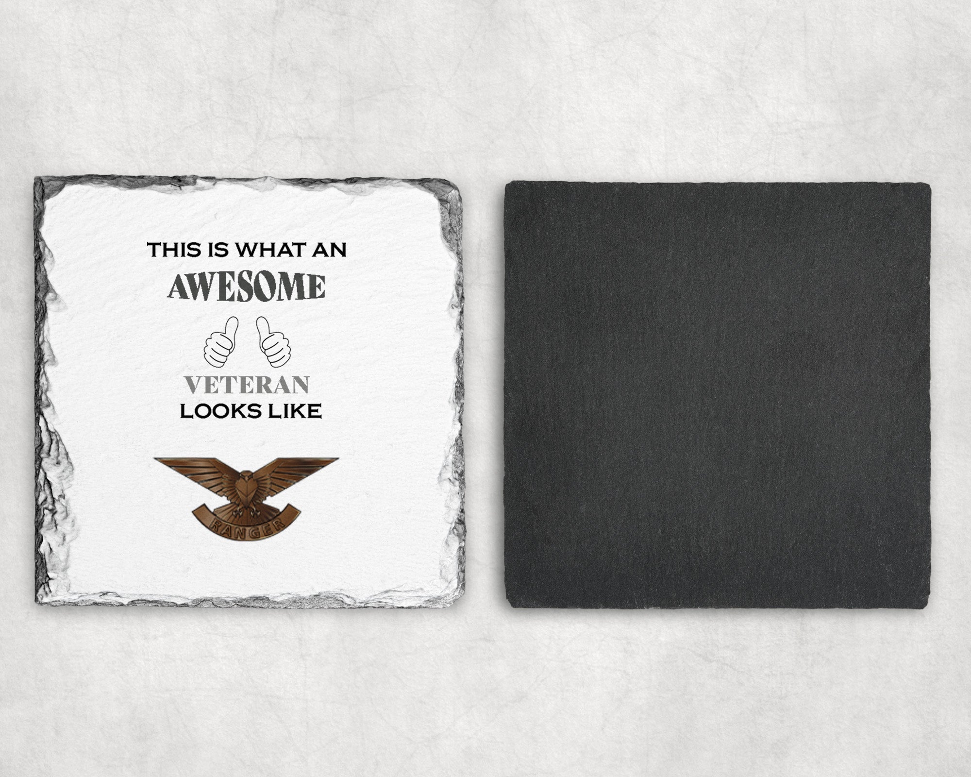Ranger Regiment - Veteran - Slate Coaster – The Crafty Black Dog