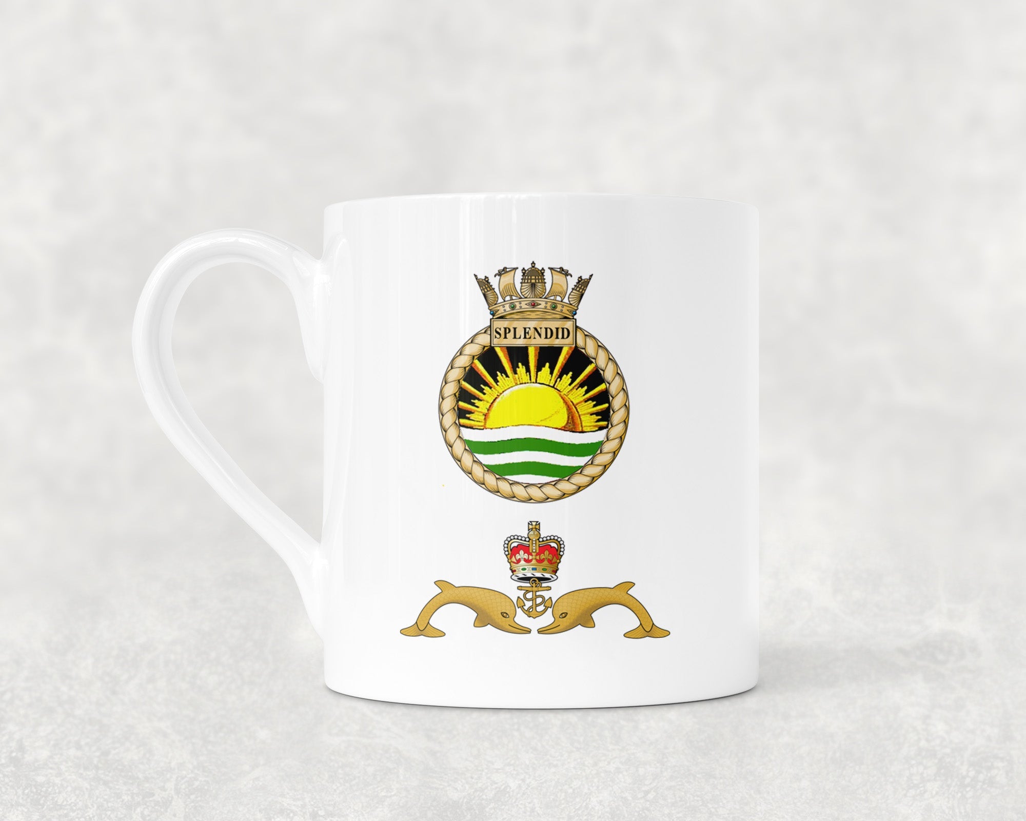 HMS Splendid - Bone China Mug – The Crafty Black Dog