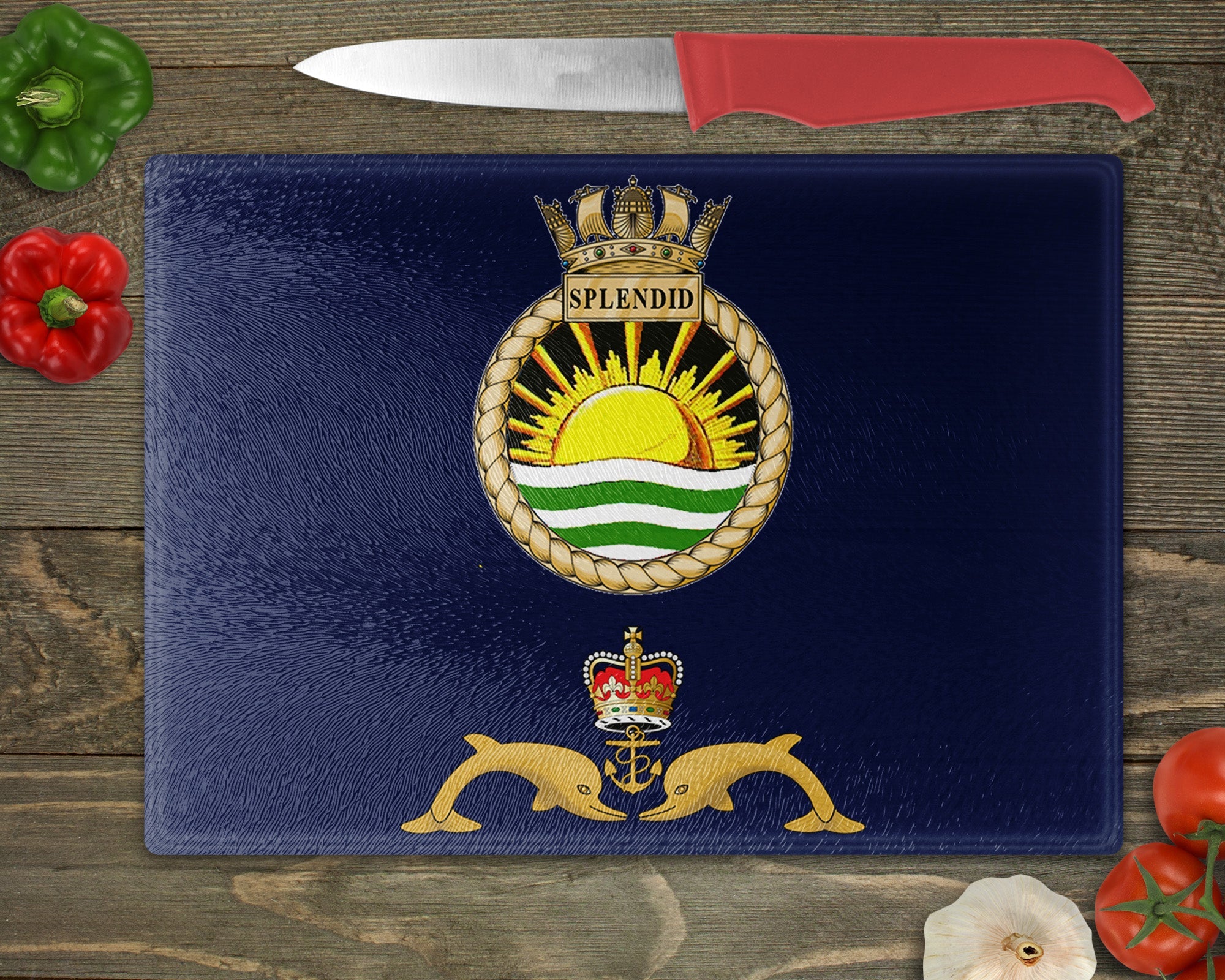 HMS Splendid - Cutting Board – The Crafty Black Dog
