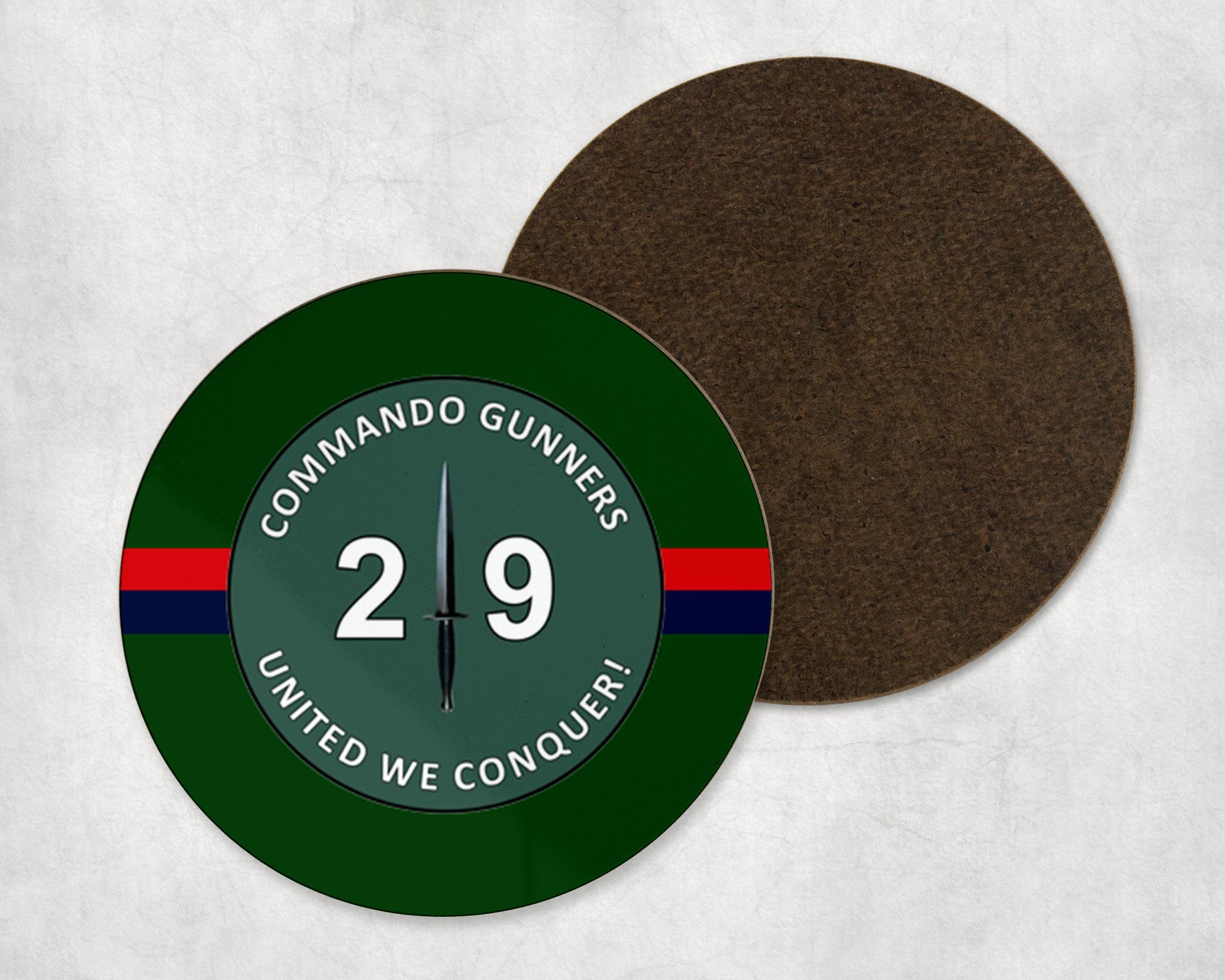 29 Commando RA - Round Coaster – The Crafty Black Dog