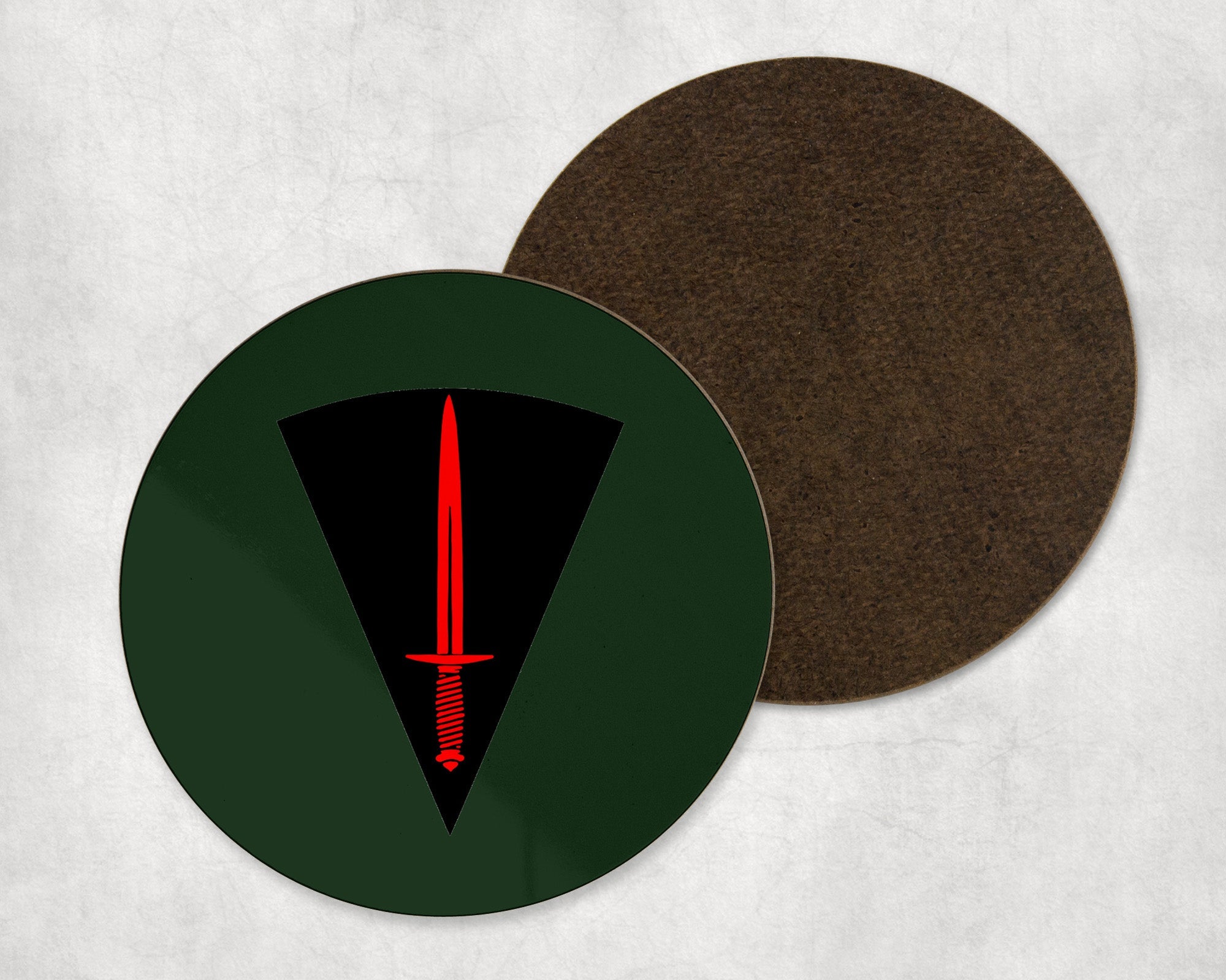 All Arms Commando - Round Coaster Set – The Crafty Black Dog